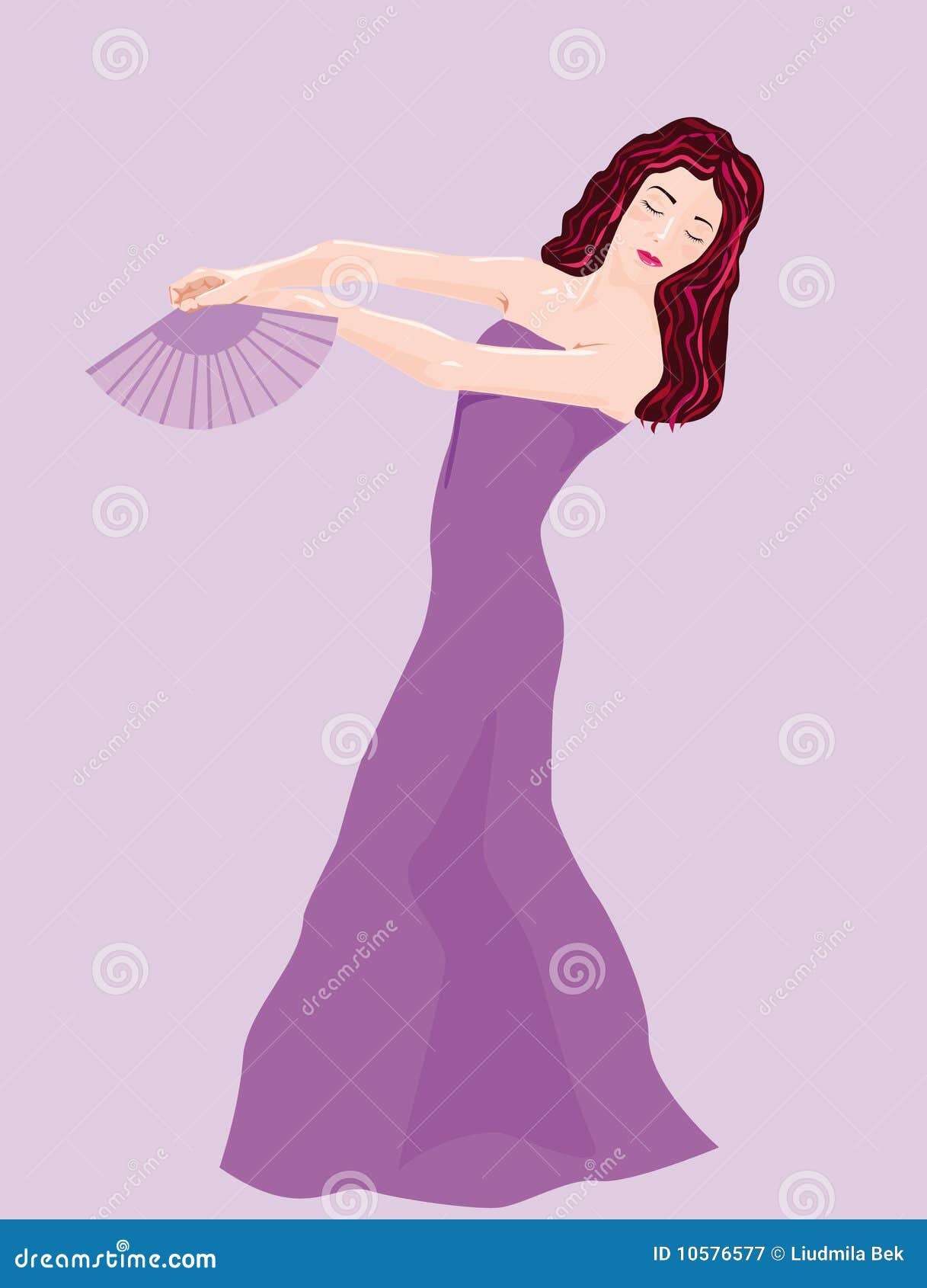 Violet dancing stock vector. Illustration of music, gesture - 10576577