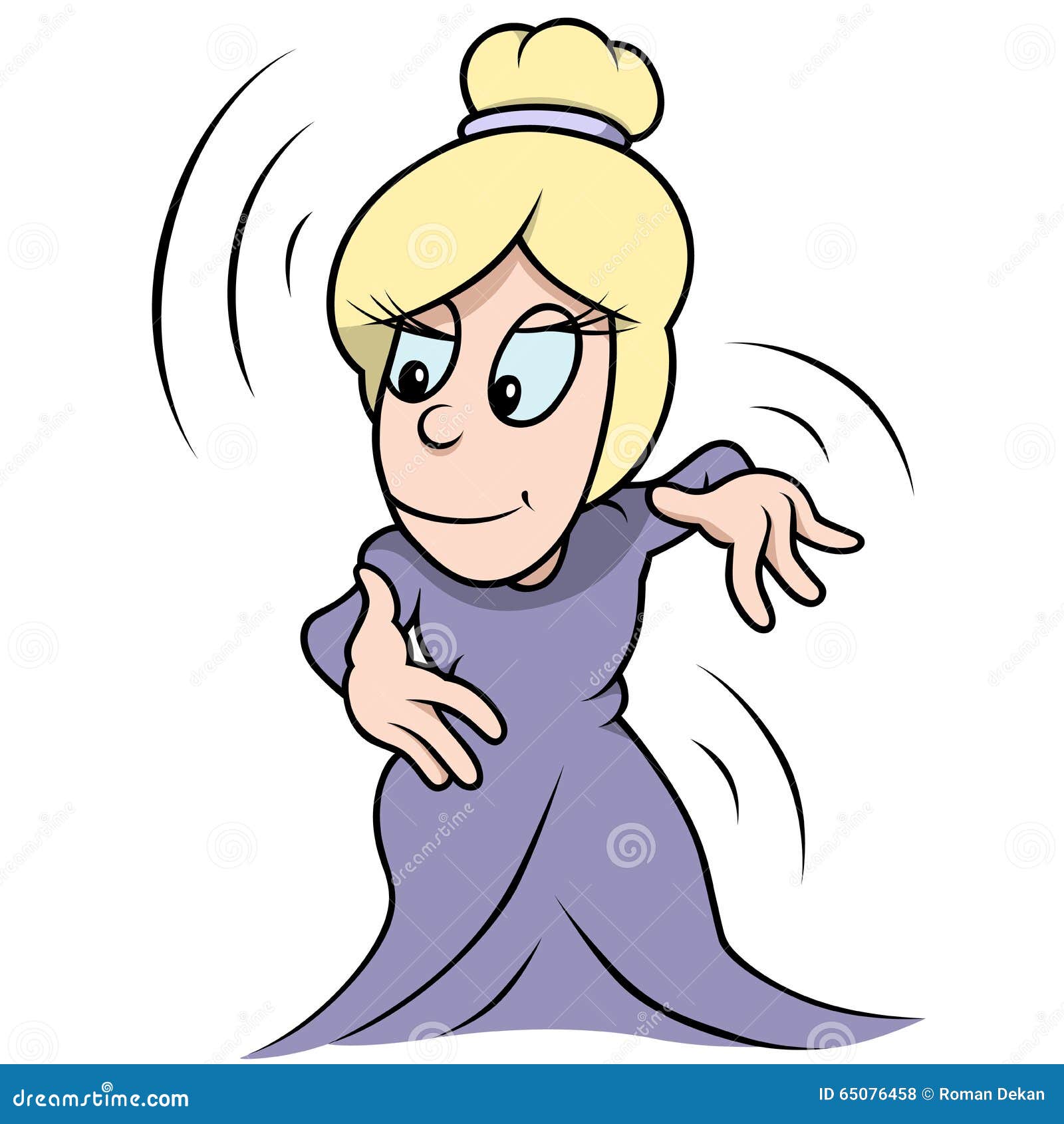 Violet Fairy stock vector. Illustration of smile, girl - 65076458