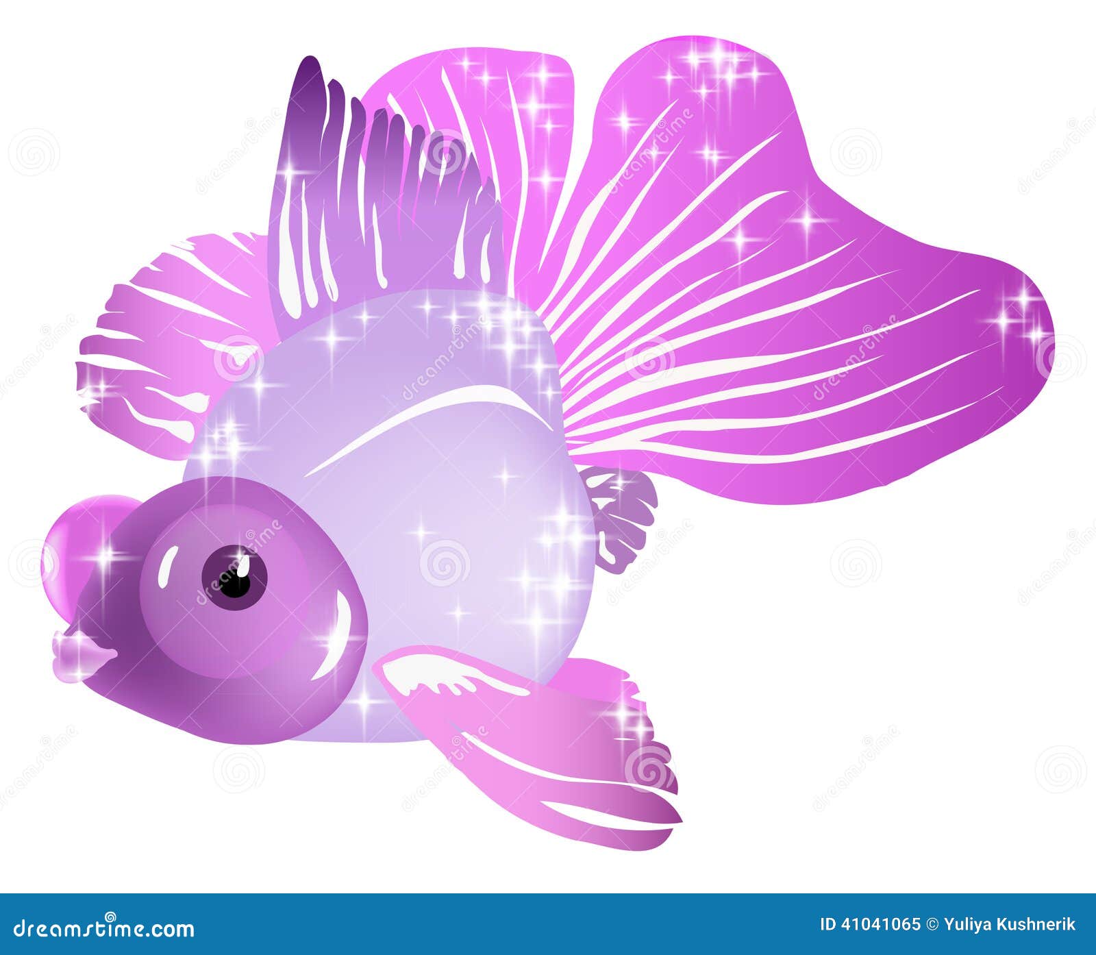 Violet fish stock illustration. Illustration of carp - 41041065