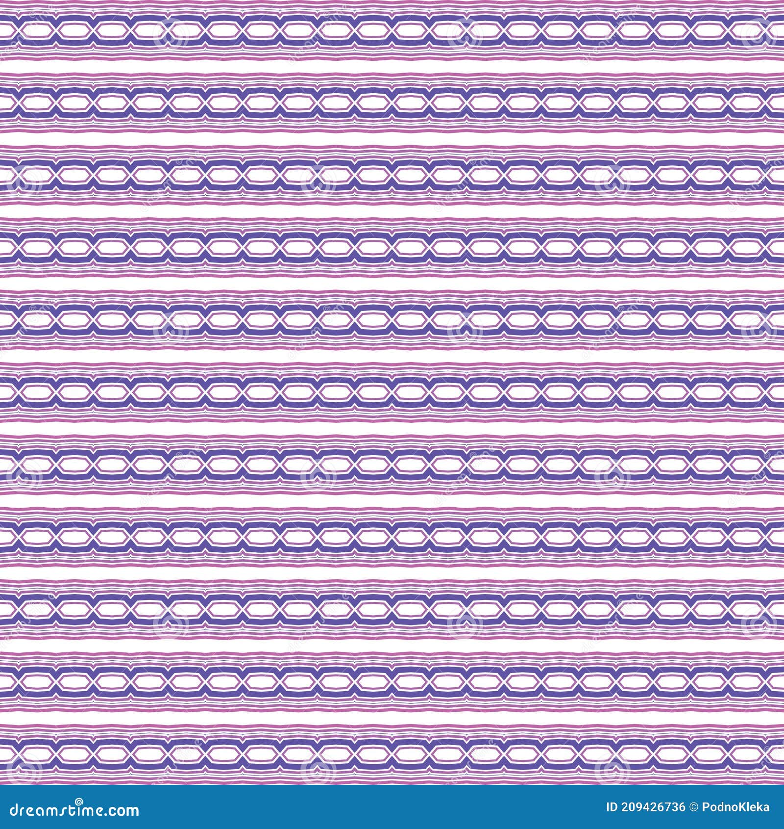 Violet Flat Stripe Chain String Geometric Vector Seamless Fabric ...
