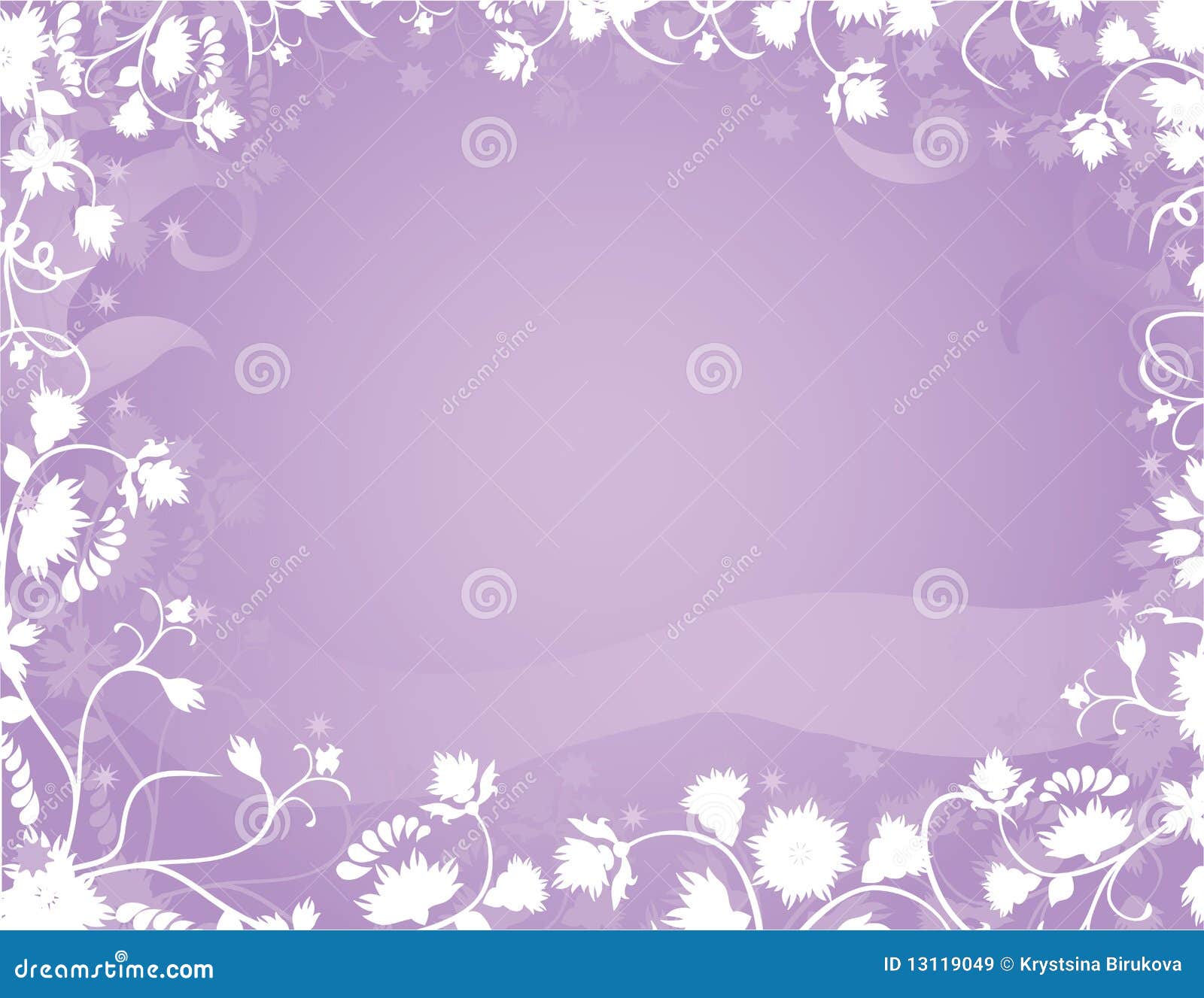 Violet floral frame stock vector. Illustration of garden - 13119049