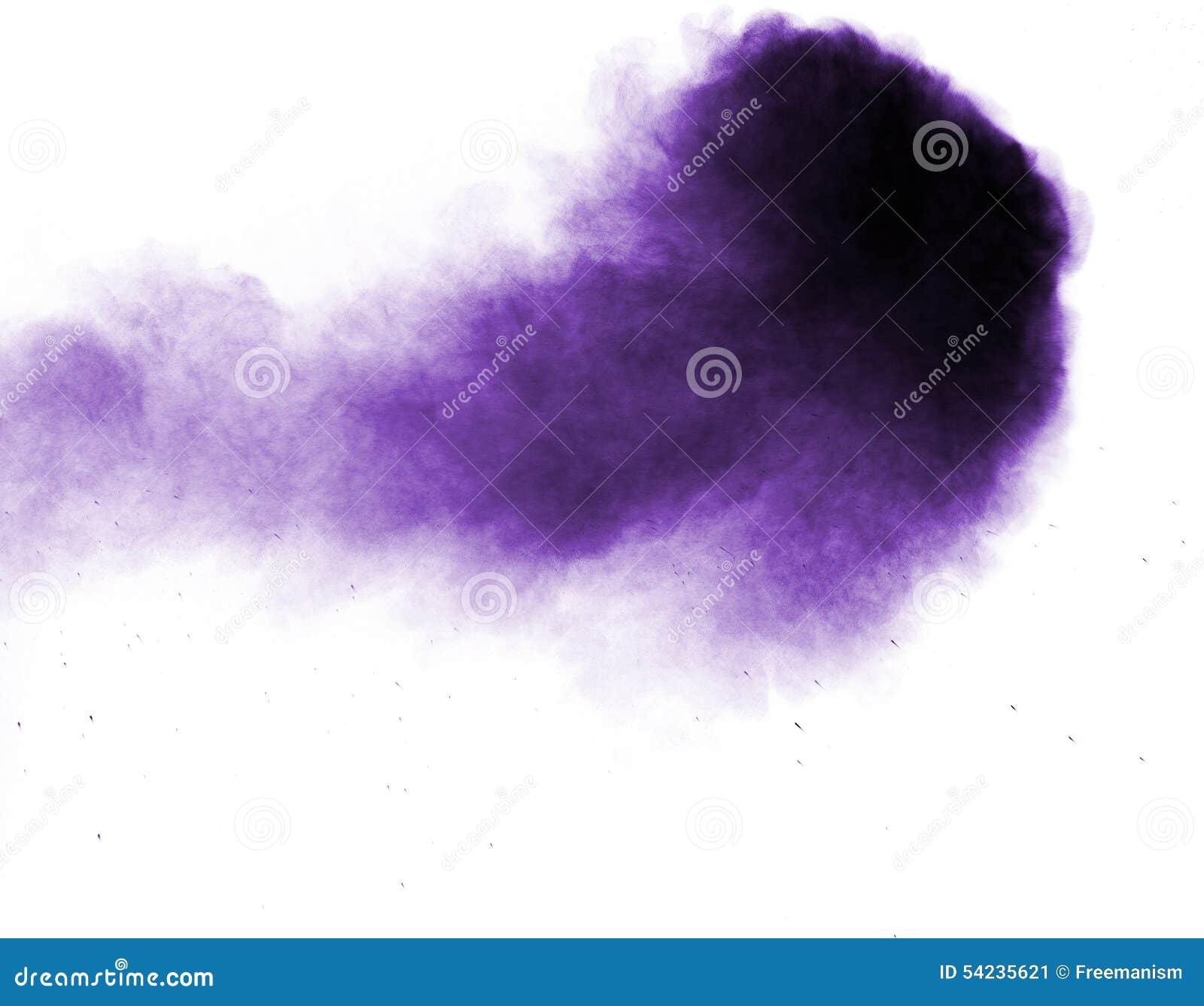 Violet flour smoke powder stock image. Image of cloud - 54235621