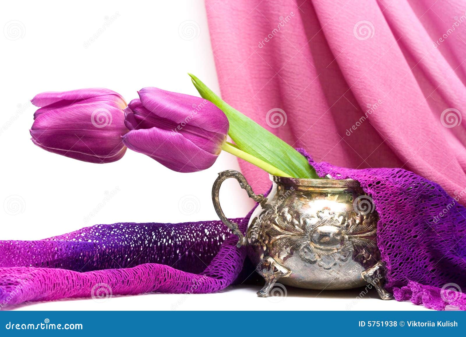 Violet flowers in vase stock photo. Image of macro, decoration - 5751938