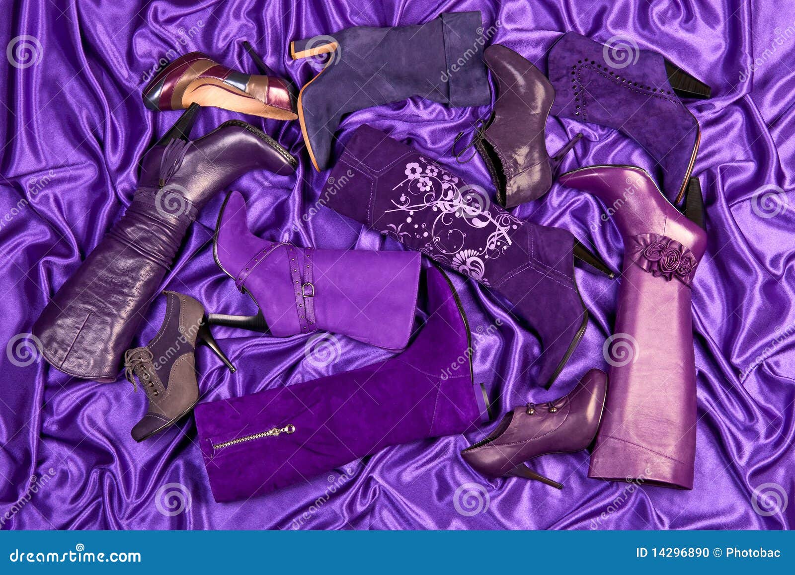 Violet footwear stock photo. Image of design, heels, collection - 14296890