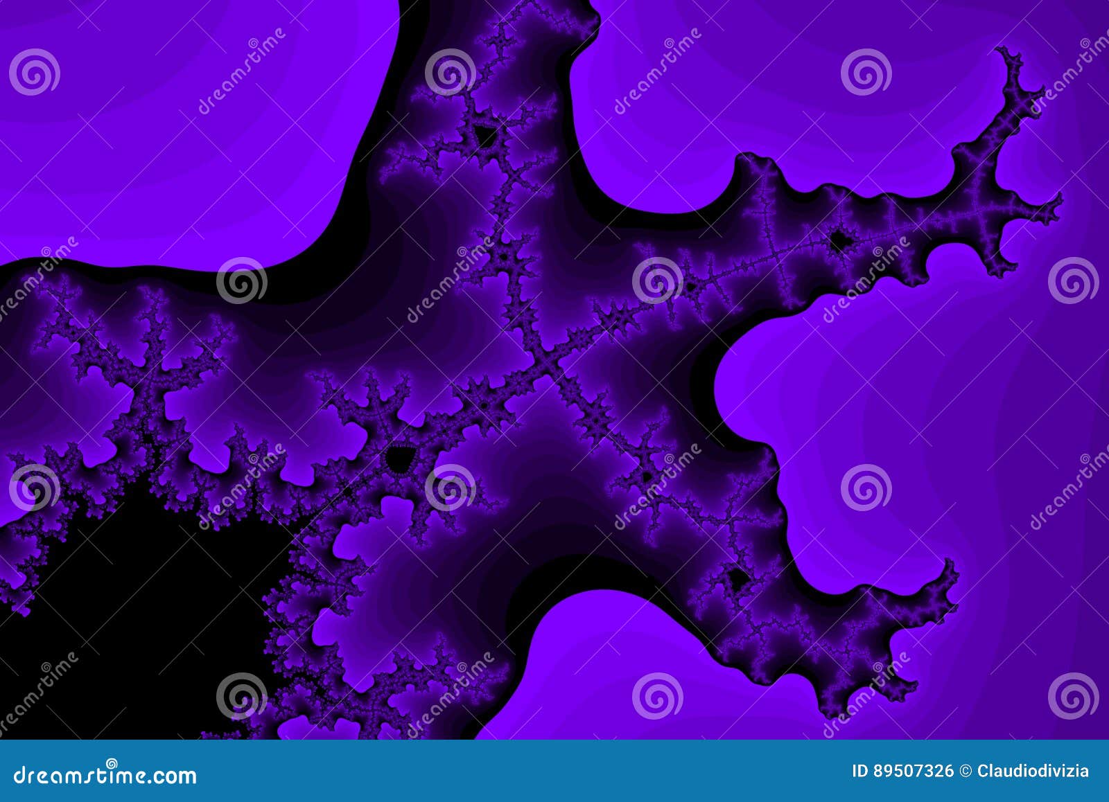 Violet fractal background stock illustration. Illustration of colour ...