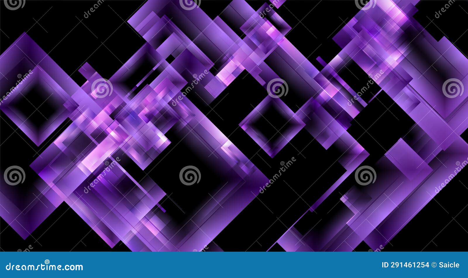 Violet Glossy Squares Abstract Hi-tech Background Stock Vector ...