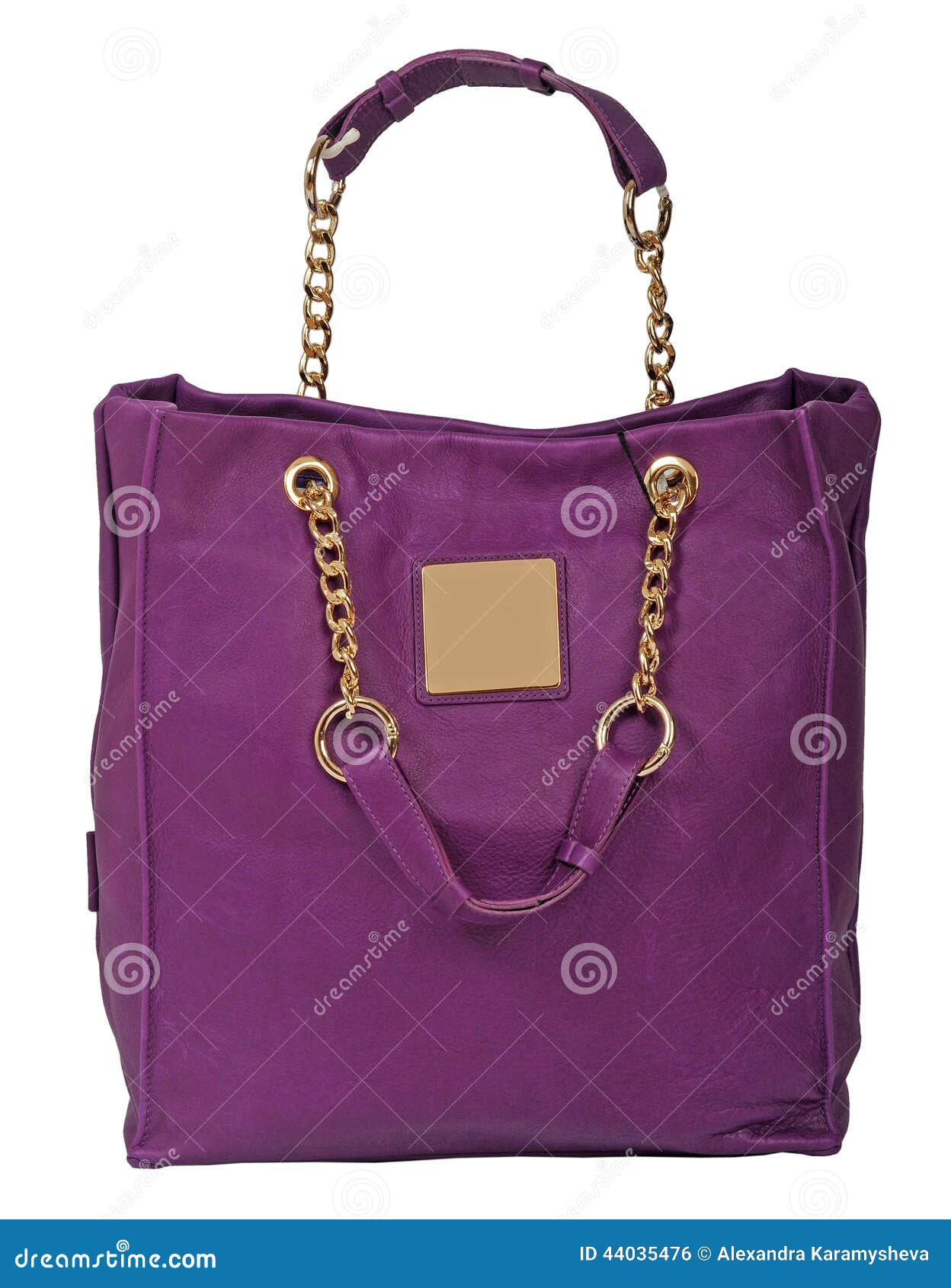 Violet handbag stock photo. Image of golden, feminine - 44035476