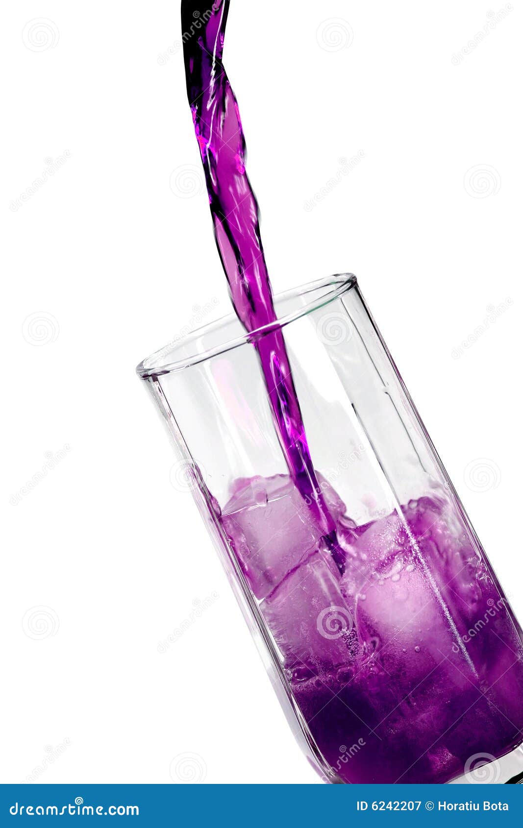 Violet ice drink stock image. Image of diet, light, pouring - 6242207