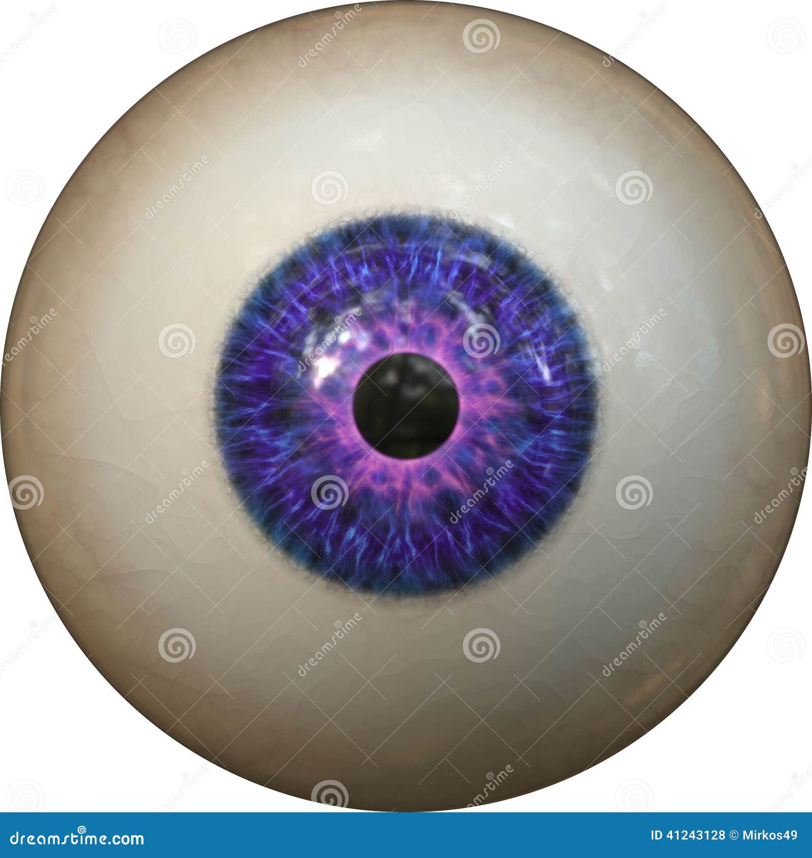 Violet Iris eye stock illustration. Illustration of eyeball - 41243128
