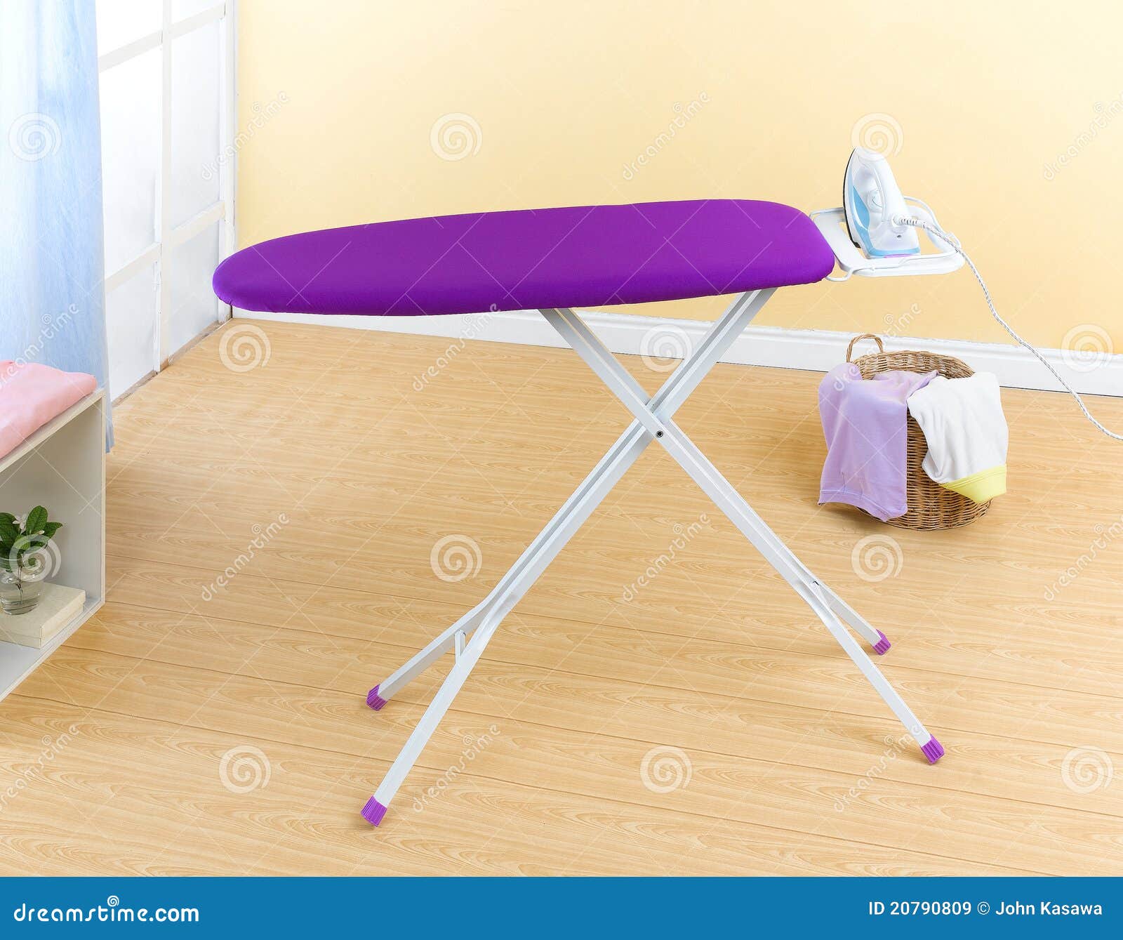 Violet ironing stand stock image. Image of smooth, safe - 20790809