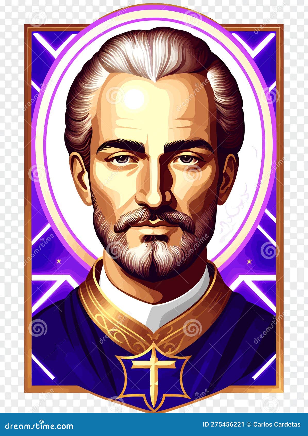 Violet Light Glow Flame St Germain Illustration Holy Stock Illustration ...