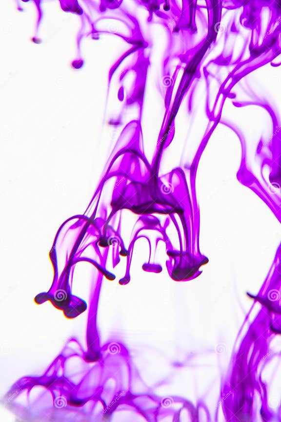 Violet liquid in water stock image. Image of background - 48344505