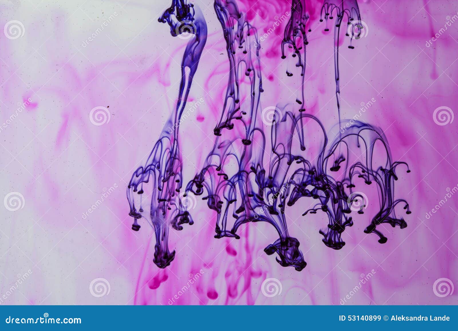 Violet liquid in water stock image. Image of liquefy - 53140899