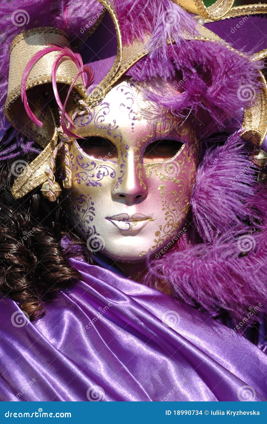 Violet Mask at Carnival of Venice 2011 Stock Photo - Image of blue ...