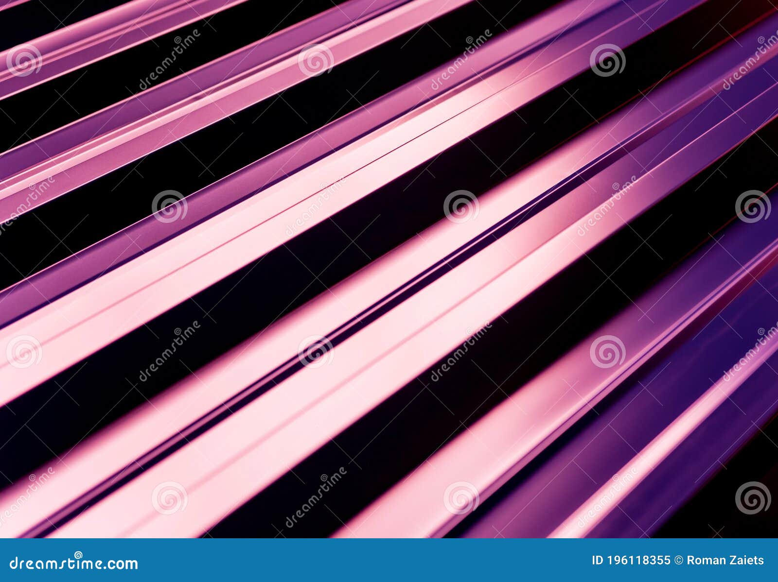 Violet Metallic Roof Tiles Background with Light Pattern. Stock ...