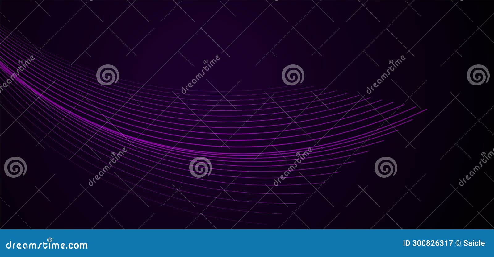 Violet Minimal Wavy Lines Abstract Geometric Tech Background Stock ...