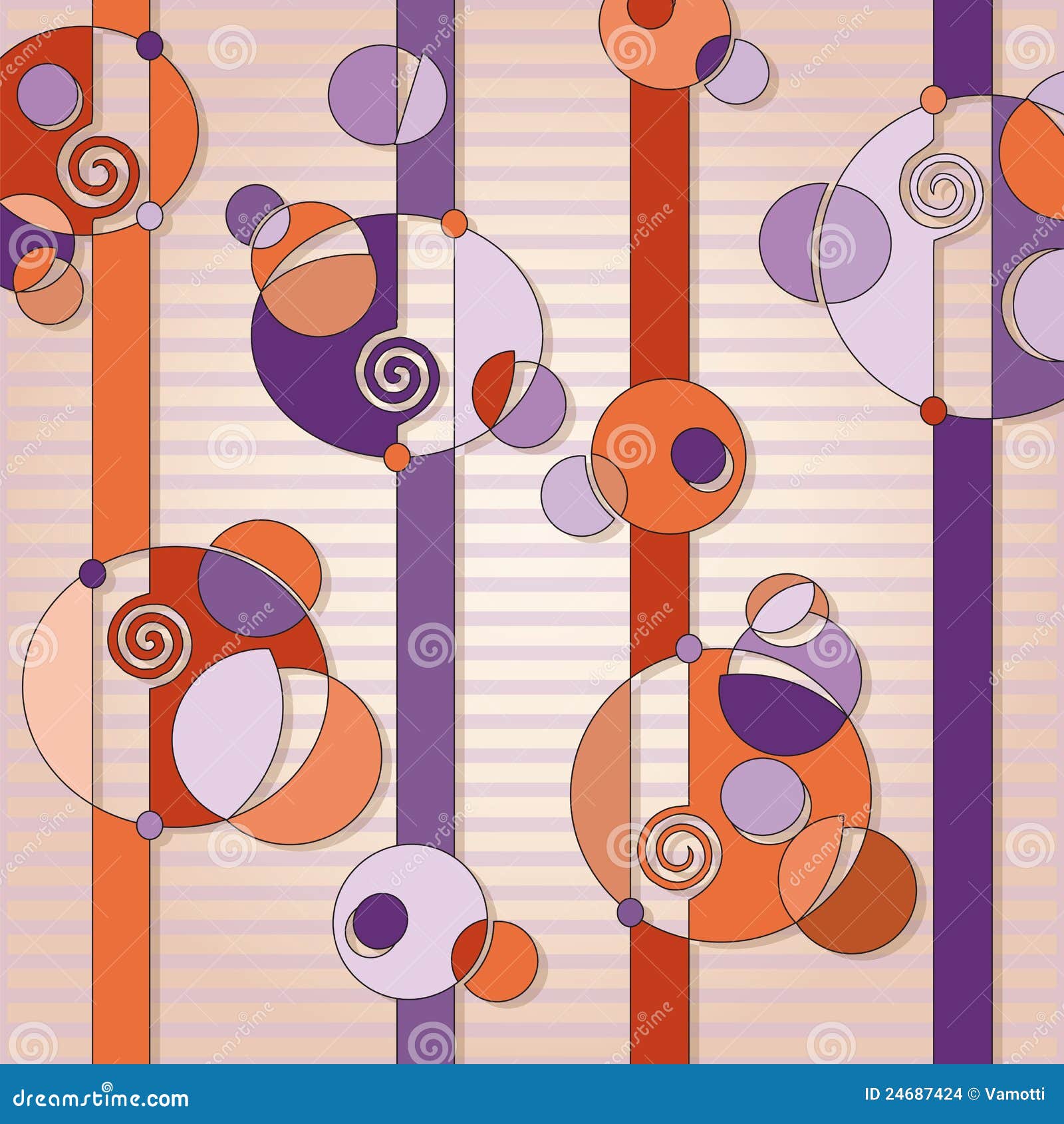 Violet and Orange Abstract Background Stock Vector - Illustration of ...