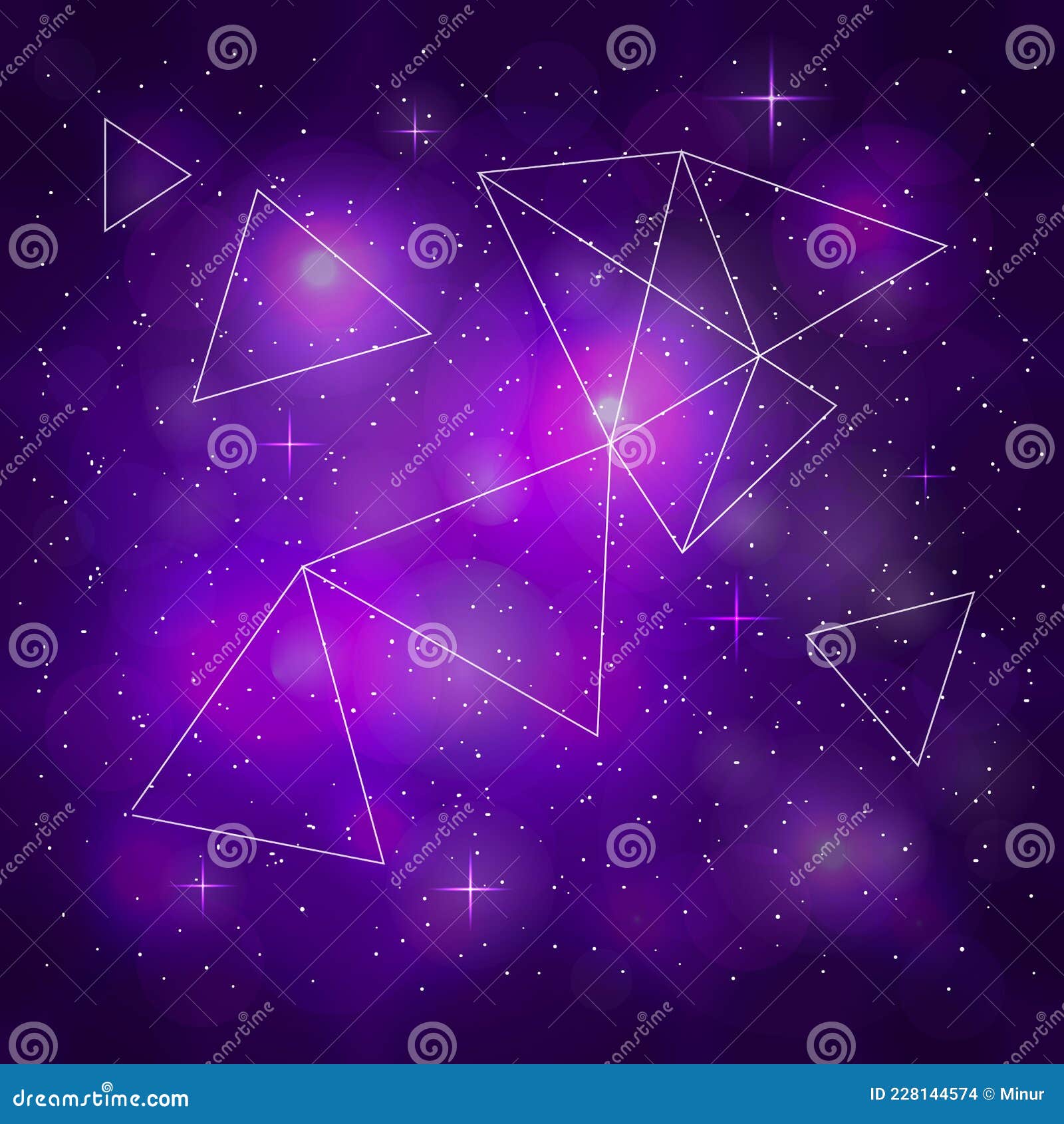Violet Outer Space Background. Stock Vector - Illustration of purple ...