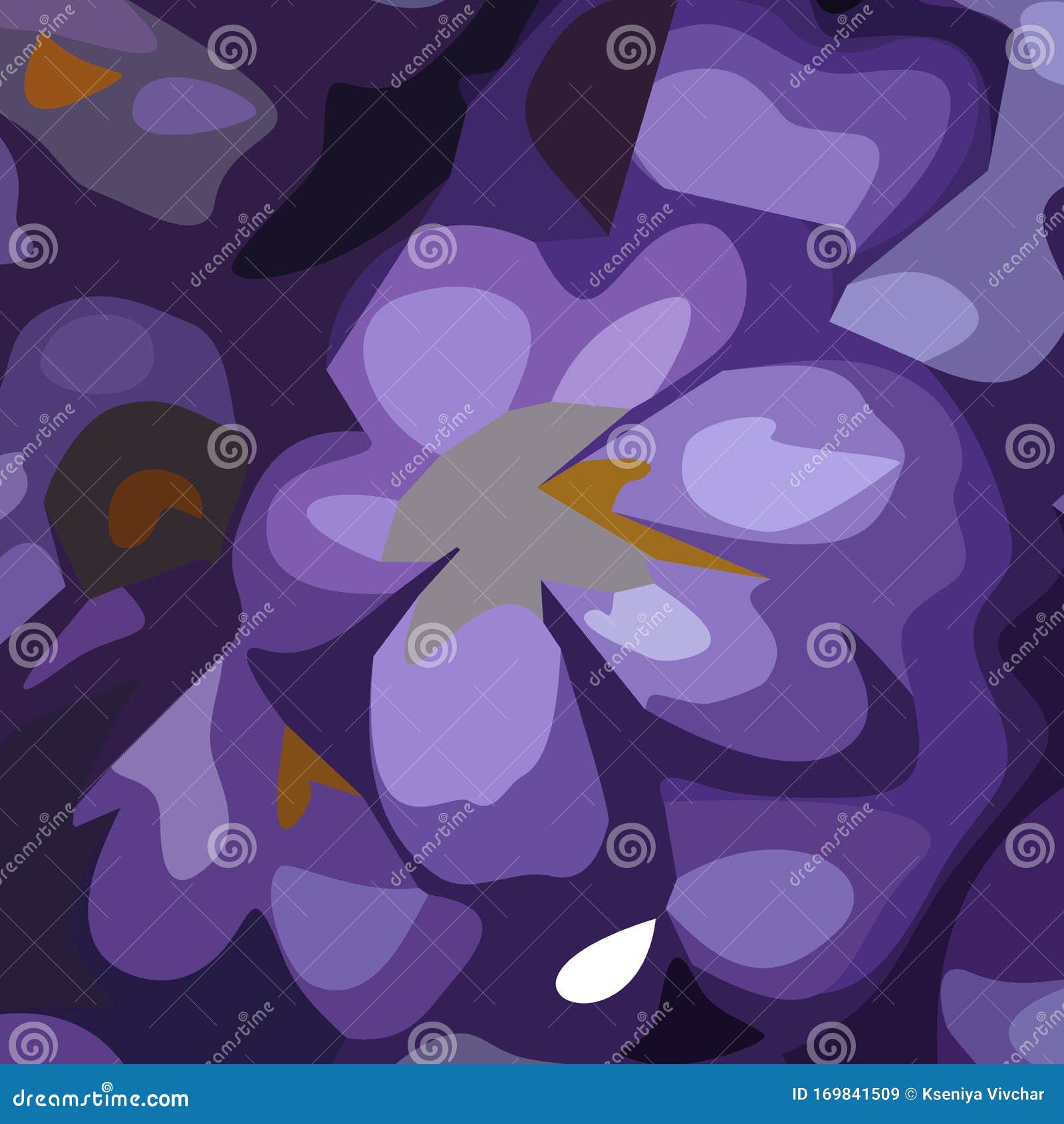 Violet Pattern of Objects, Vector Stock Illustration - Illustration of ...