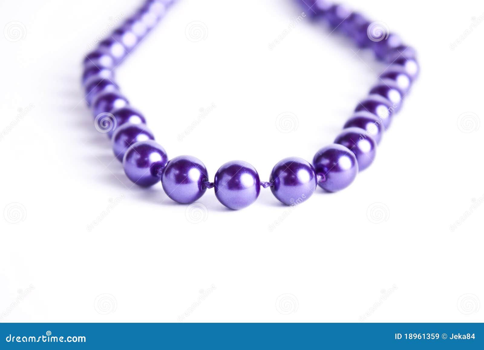 Violet pearl necklace stock image. Image of decoration - 18961359