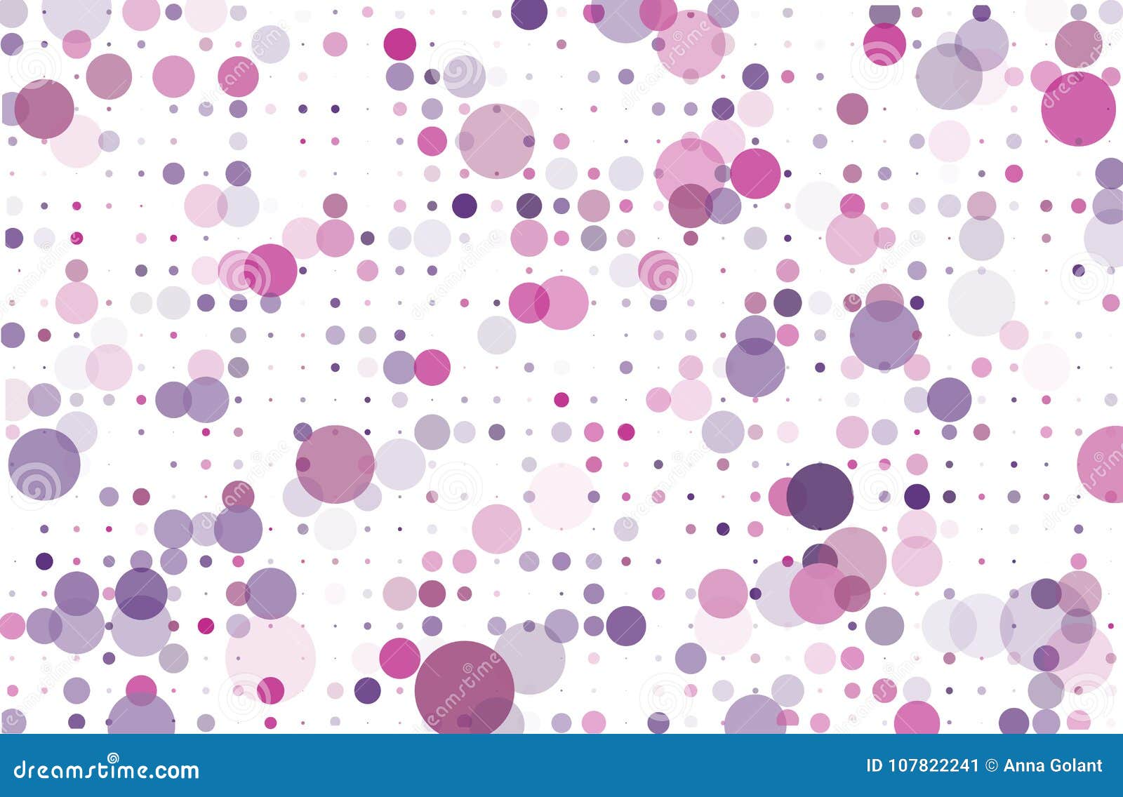 Violet, Pink Dotted Background with Circles, Dots, Point Different Size ...