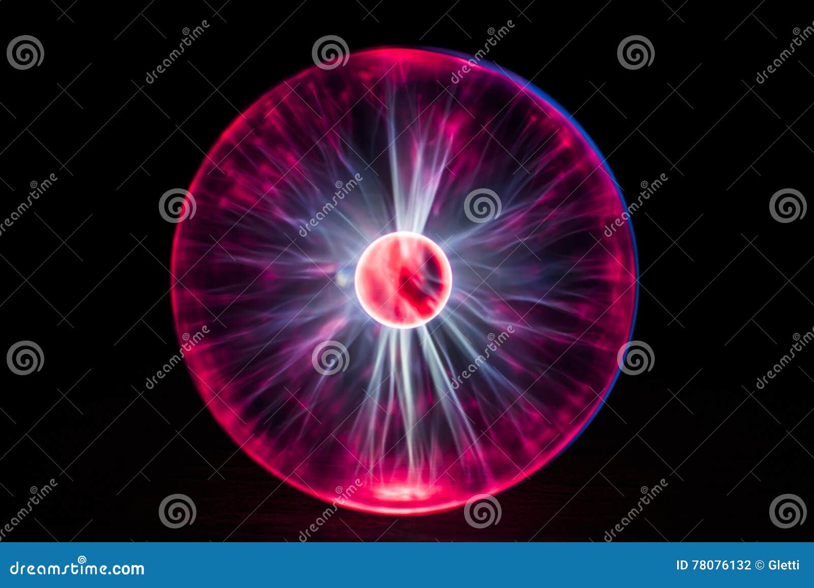 Violet plasma lamp stock photo. Image of neon, ball, background - 78076132