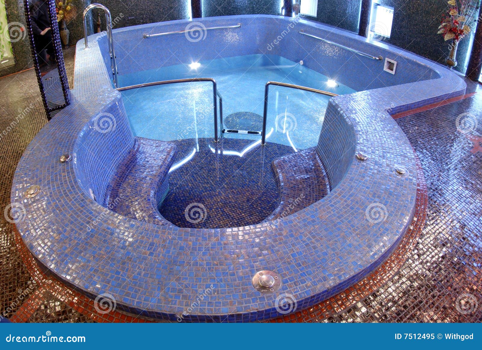 Violet pool stock image. Image of pool, light, oriental - 7512495