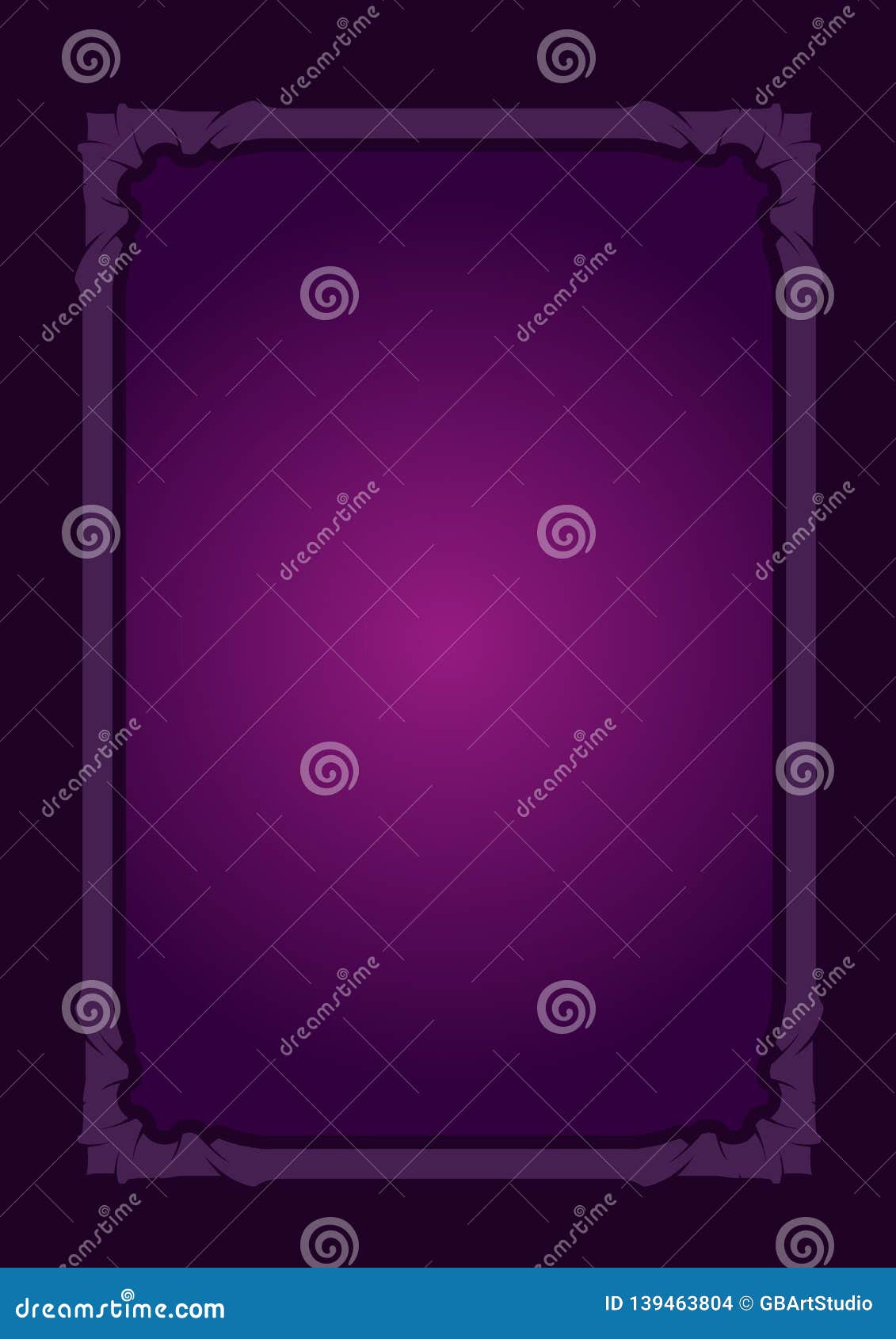 Violet Purple Border Frame Decor Vector Background Stock Vector ...