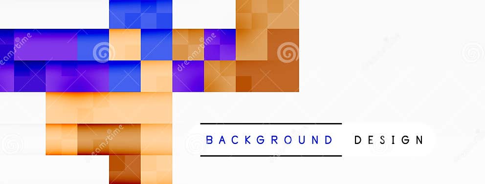 Violet Rectangles in a Geometric Pattern on a White Facade Background ...