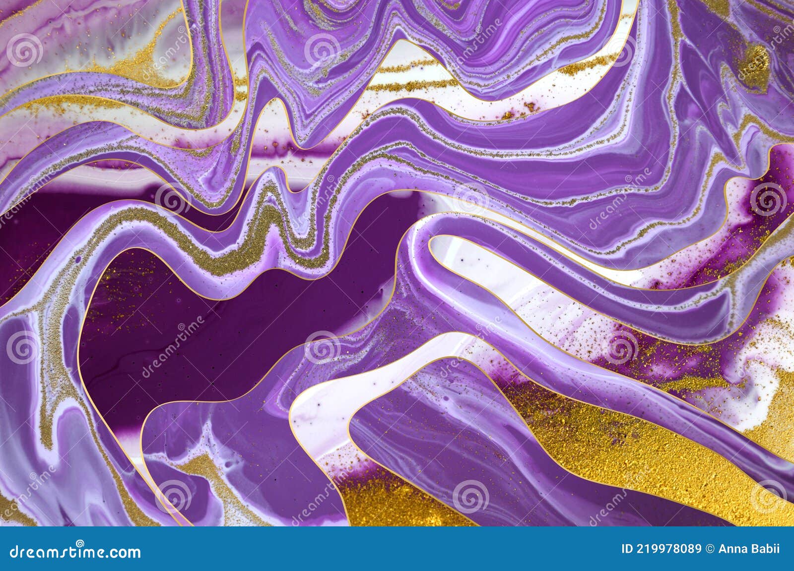 Violet Ripple Agate Imitation Pattern. Artwork Abstract Background. Stock Image - Image of ...