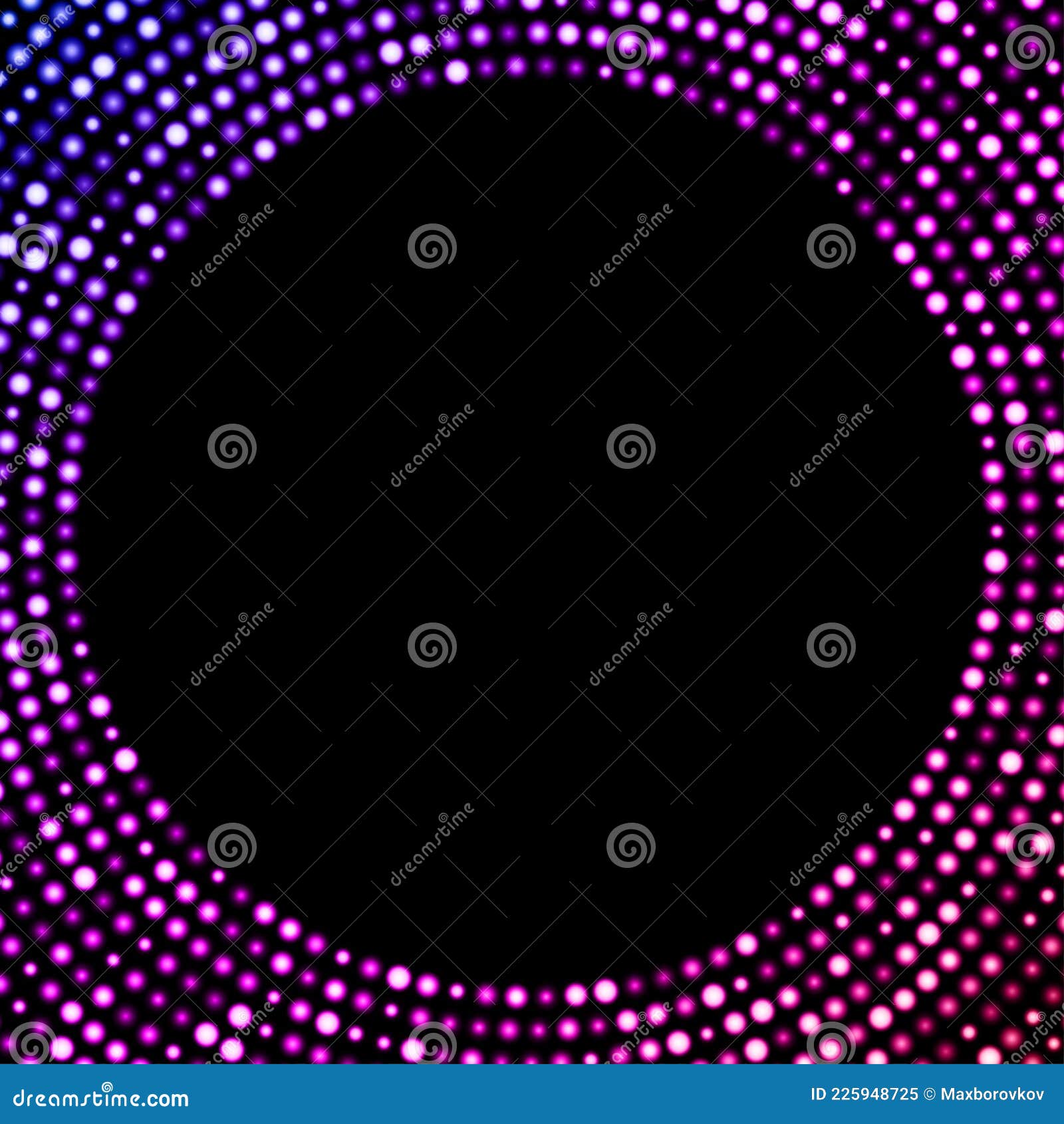 Violet Round Halftone Shiny Frame Stock Vector - Illustration of modern ...