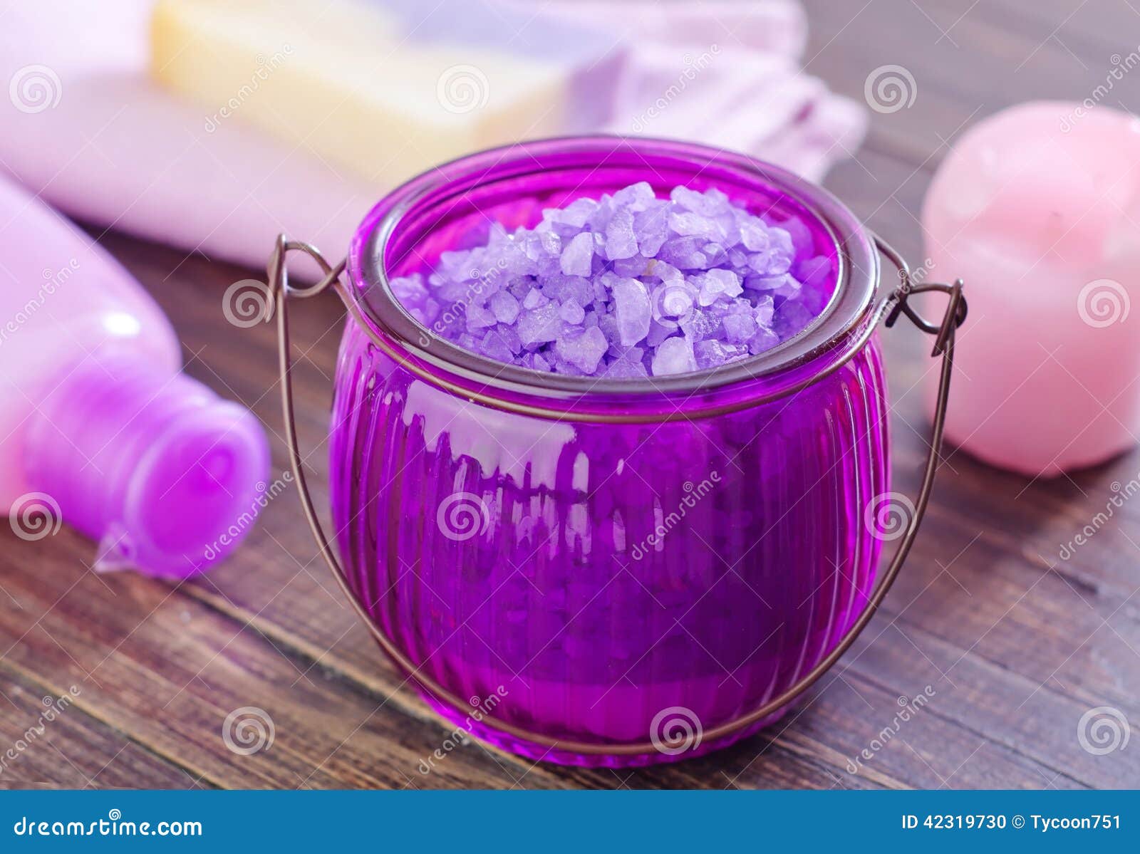 Violet salt stock photo. Image of brown, salt, relaxation - 42319730