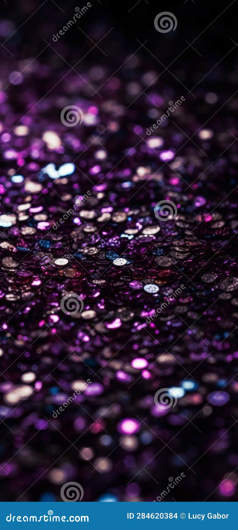 Violet and Silver Glitter Sparkling Background Wallpaper. 3D Effect ...
