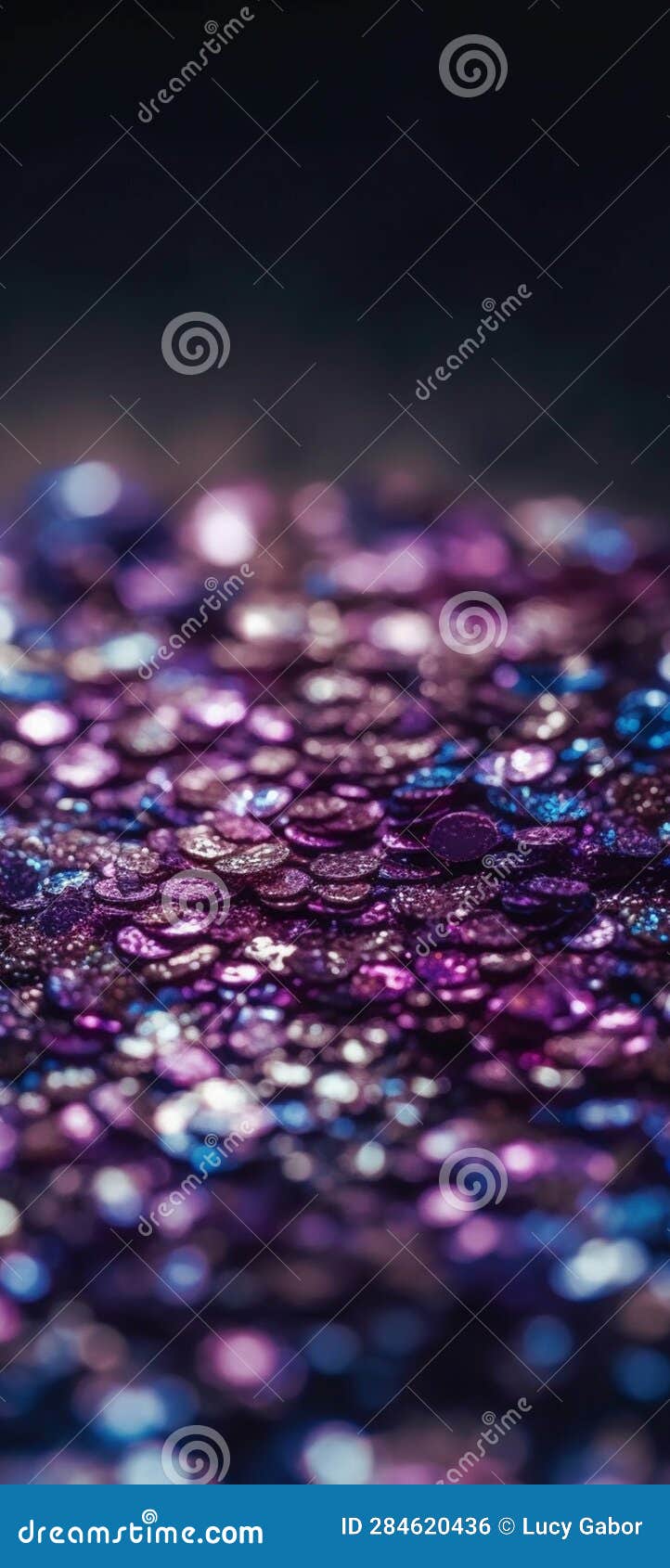 Violet and Silver Glitter Sparkling Background Wallpaper. 3D Effect ...