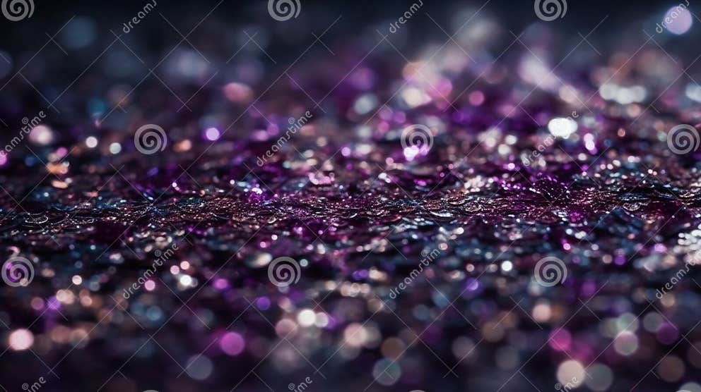 Violet And Silver Glitter Sparkling Background Wallpaper 3d Effect