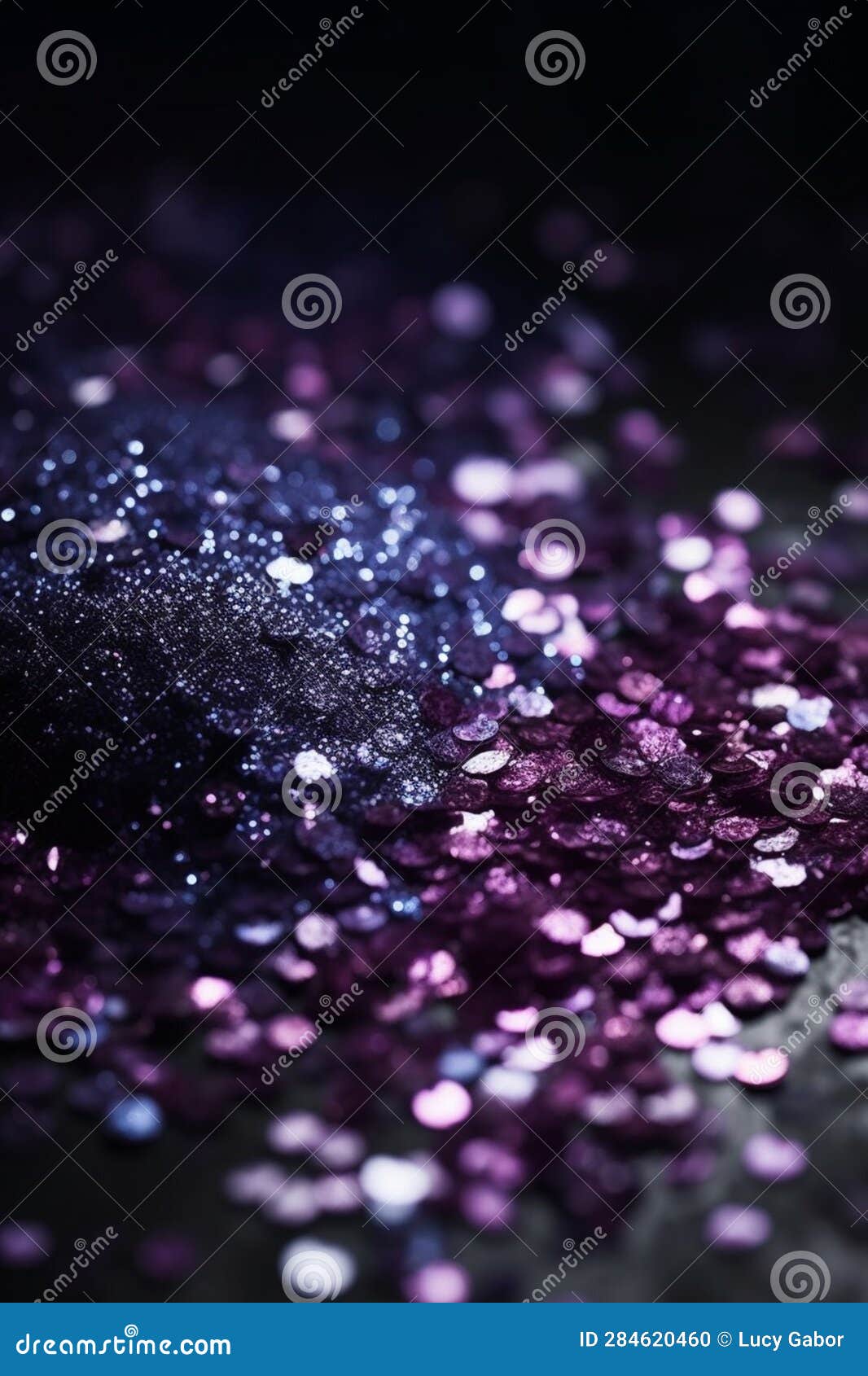 Violet and Silver Glitter Sparkling Background Wallpaper. 3D Effect ...