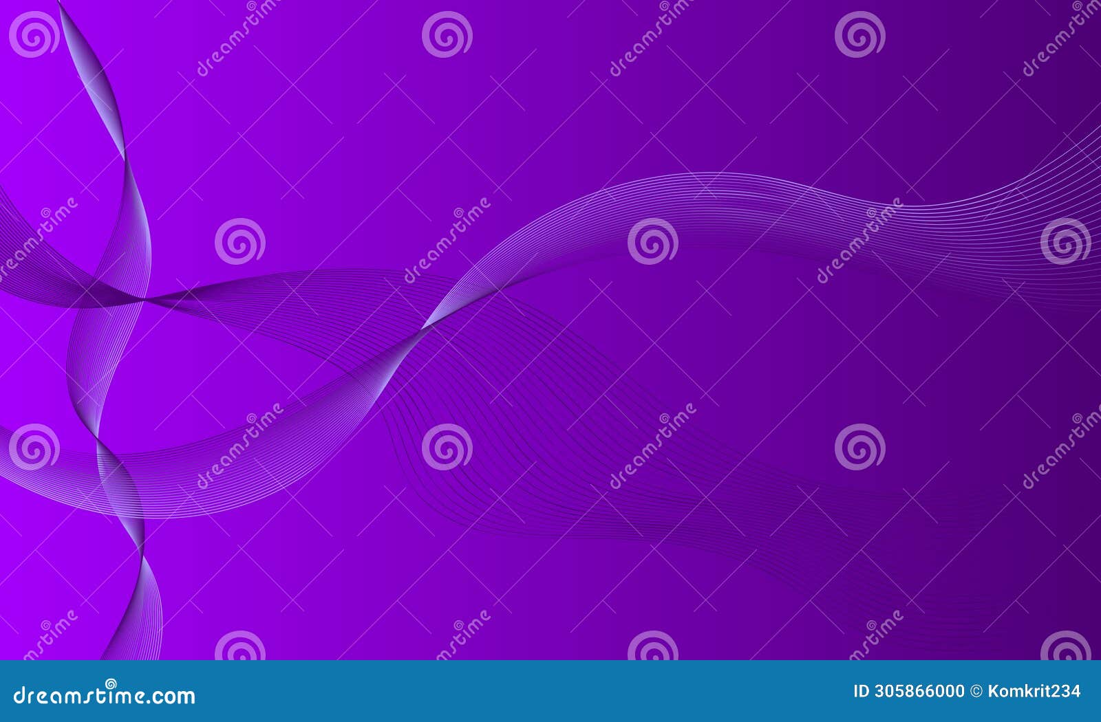 Violet Smooth Lines Wave Curves with Gradient Abstract Background Stock ...