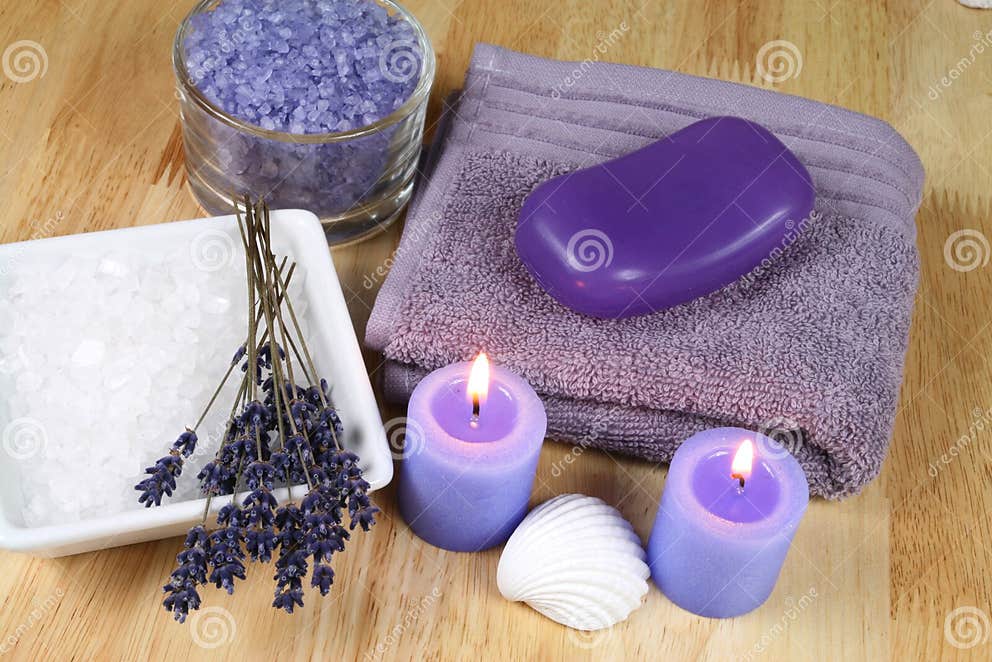 Violet spa therapy stock image. Image of soap, beauty - 11001271