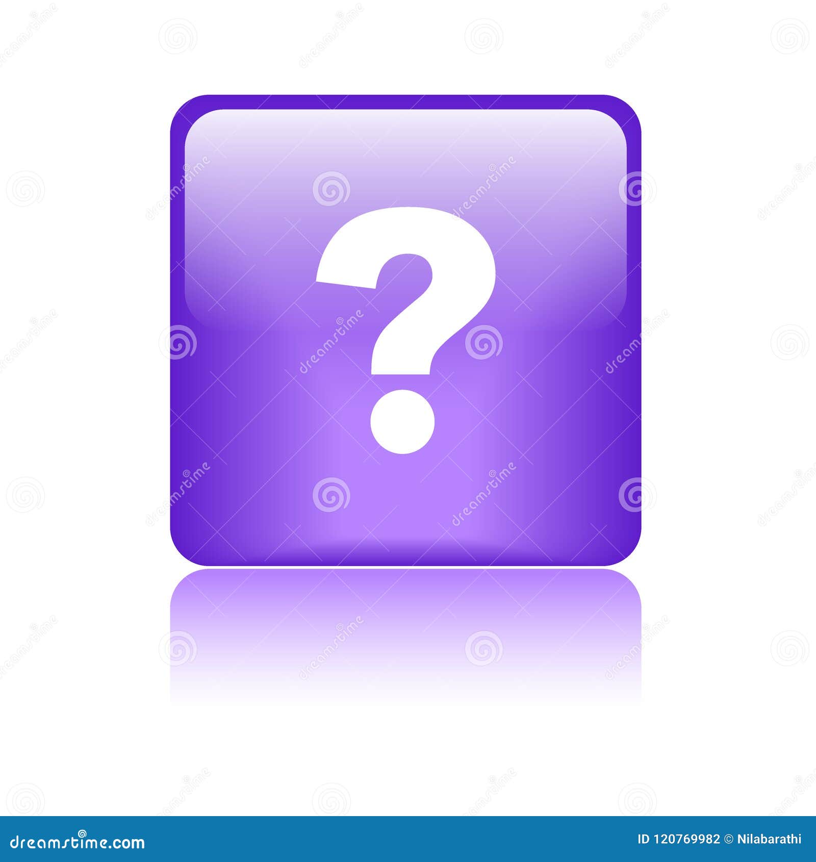 Question Mark Icon Web Button Stock Illustration - Illustration of ...