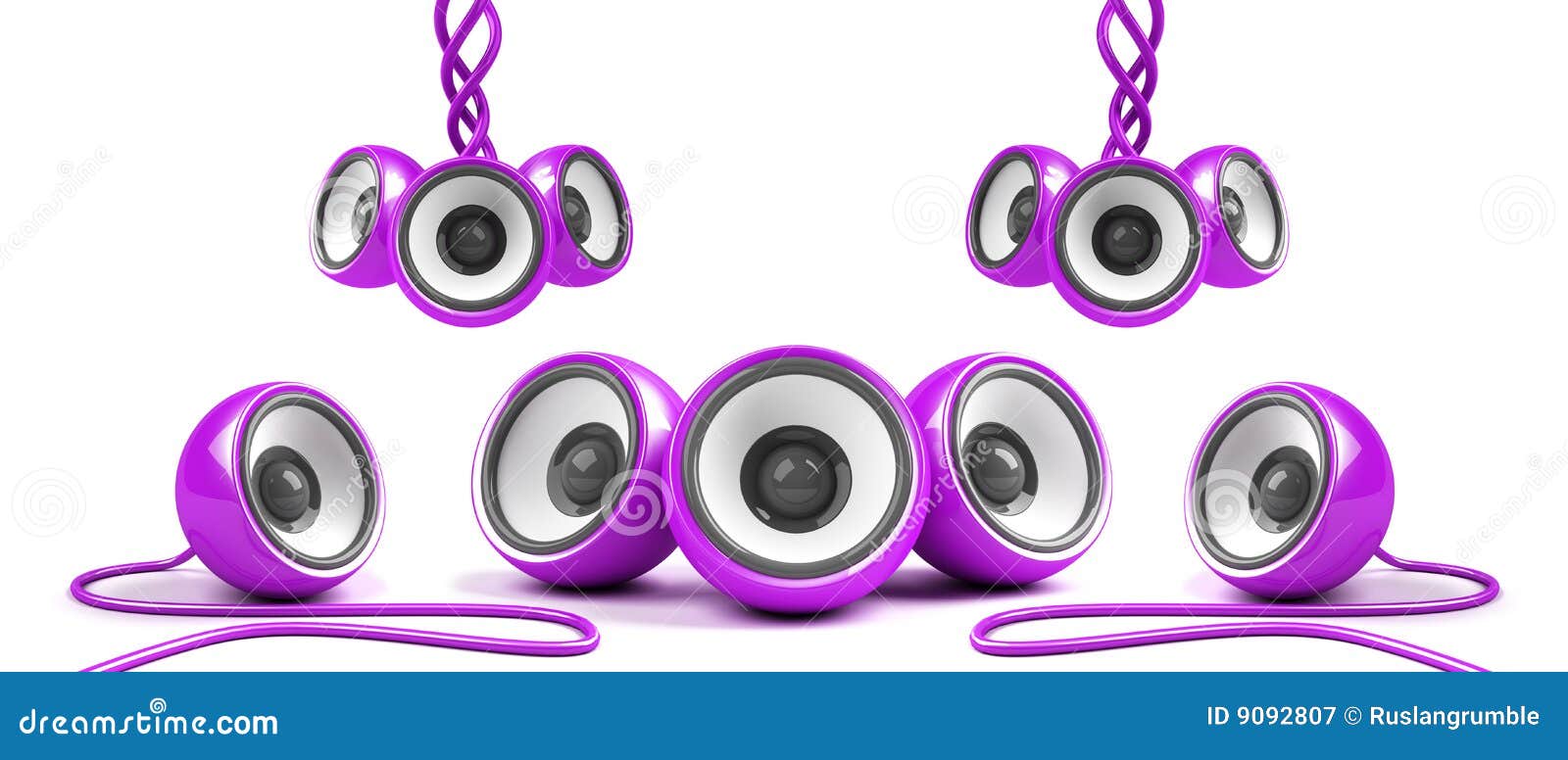 Violet Stylish Futuristic System Stock Illustration - Illustration of ...