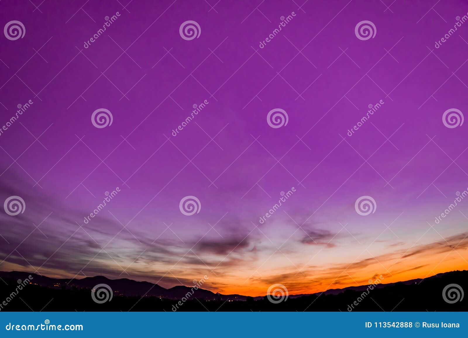 Violet sunset stock photo. Image of summer, autumn, purple - 113542888
