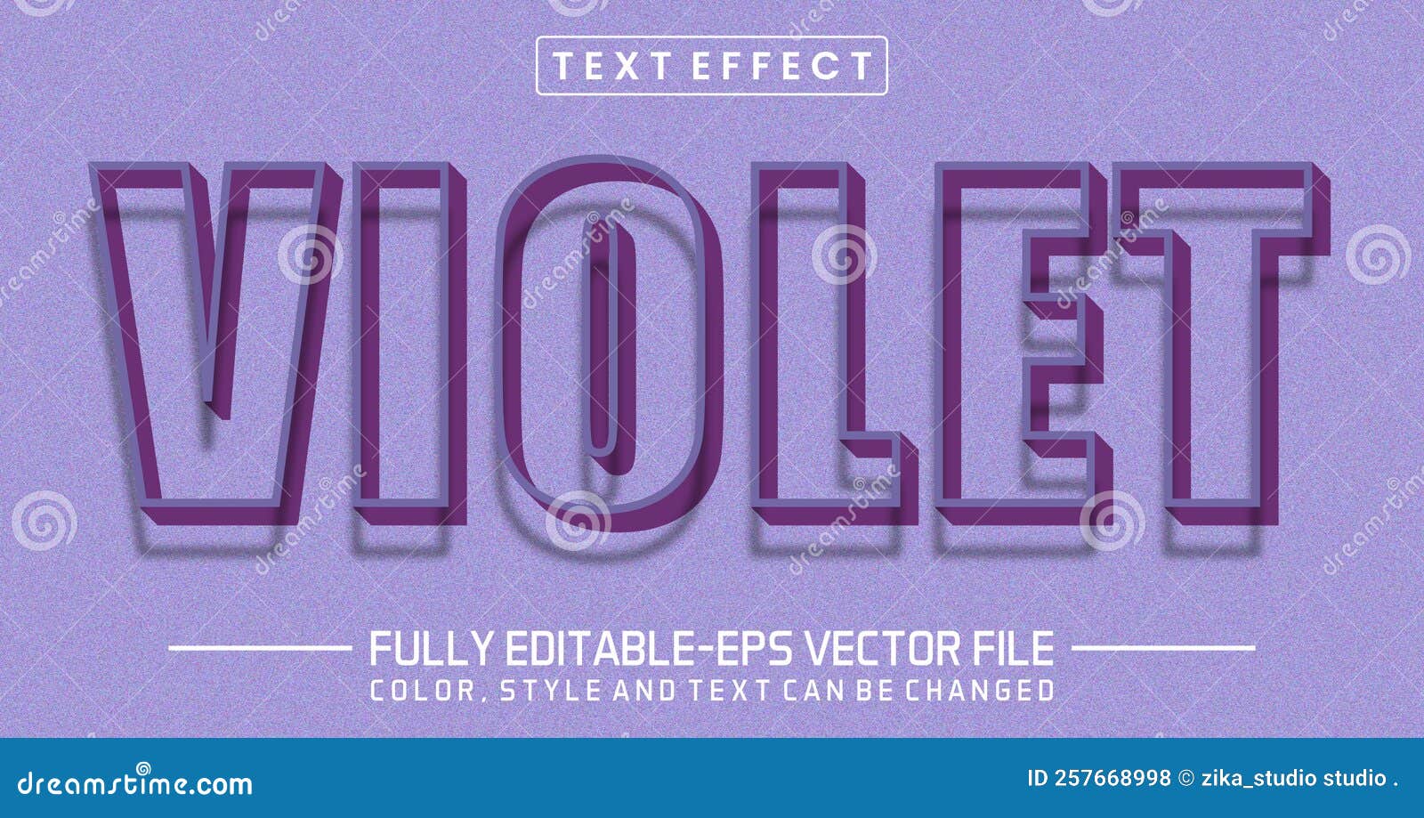 Violet Text Editable Style Effect Stock Vector - Illustration of ...