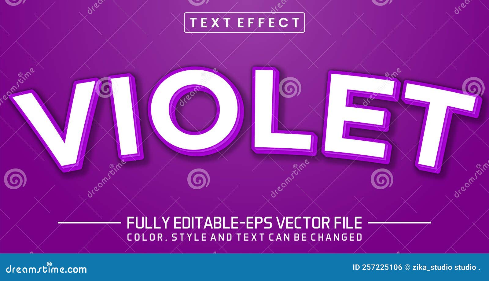 Violet Text Editable Style Effect Stock Vector - Illustration of game ...