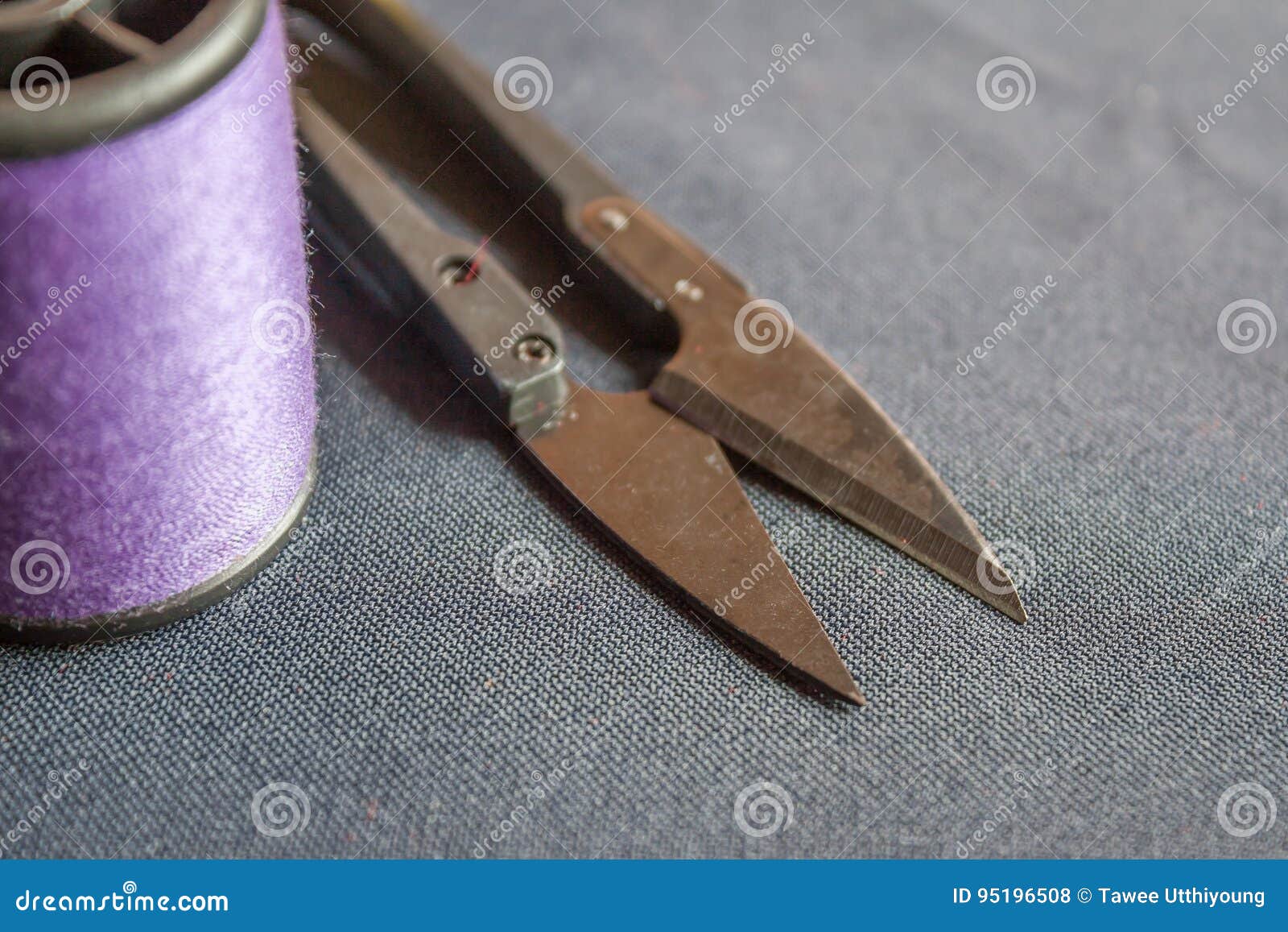 Violet thread stock photo. Image of clothing, vintage - 95196508