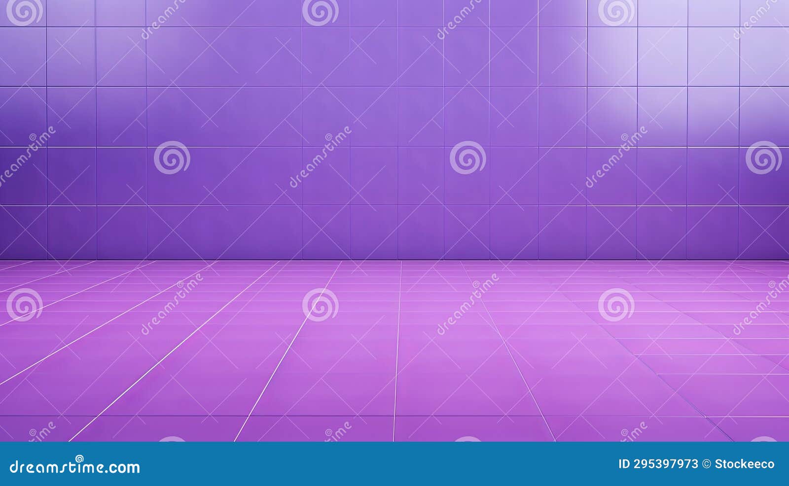 Violet Tile Wall Chequered Flat Background Exercise Room Floor Stock ...