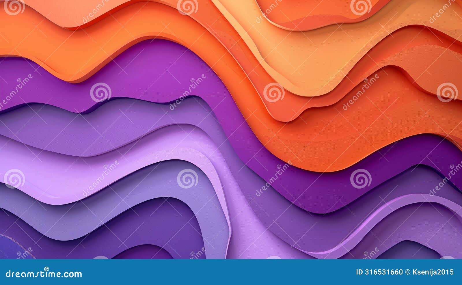 Violet Tone and Orange Color Background Abstract Art Stock Illustration ...