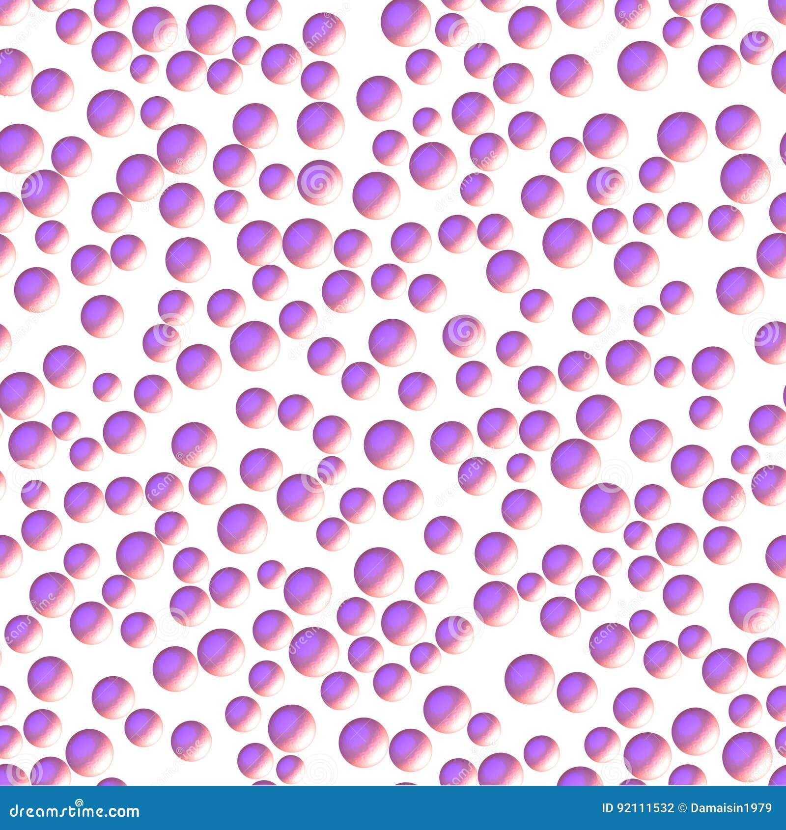 Violet Transparent Bubbles or Spheres Stock Illustration - Illustration ...