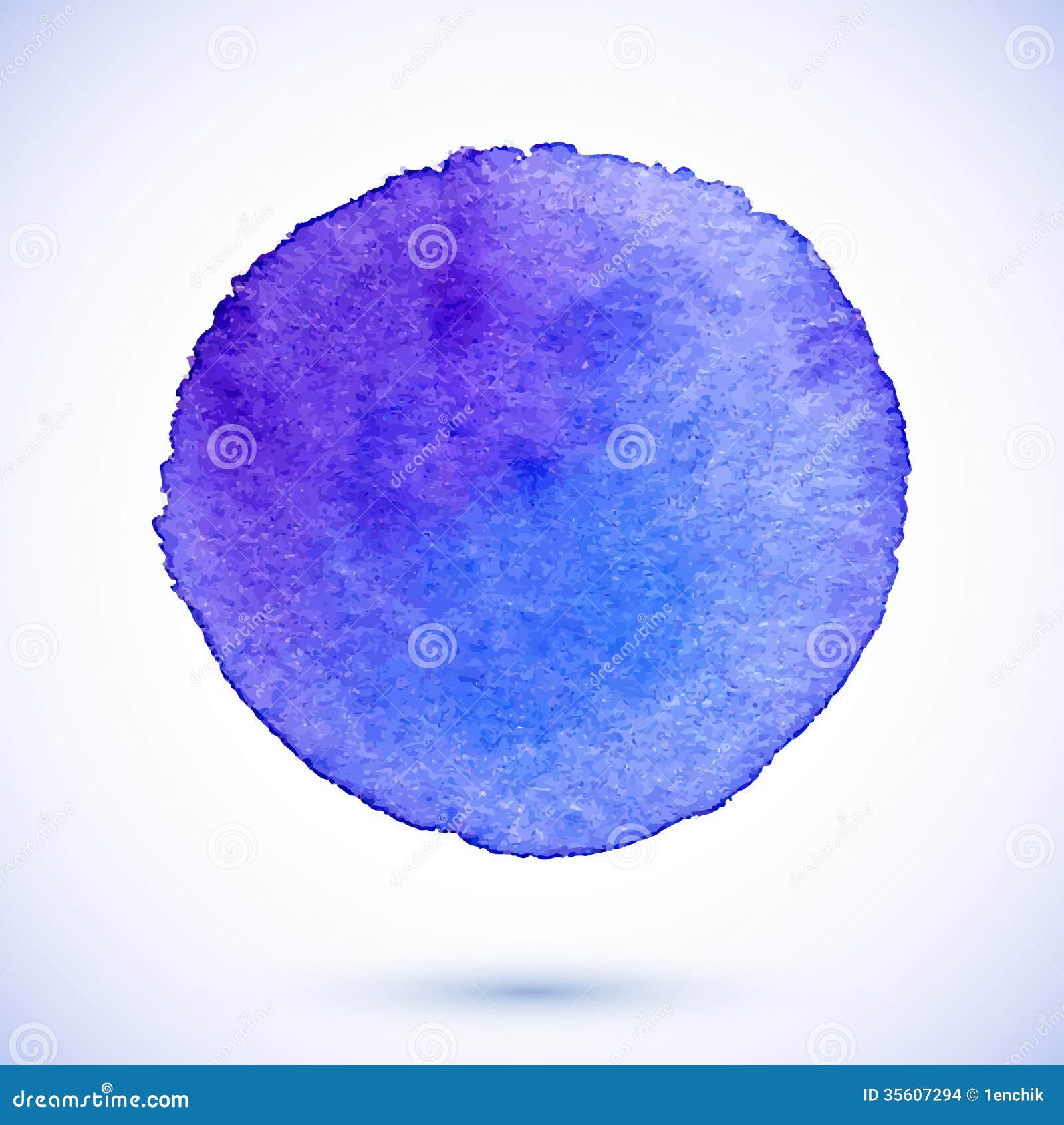 Violet Vector Isolated Watercolor Paint Circle Stock Vector ...