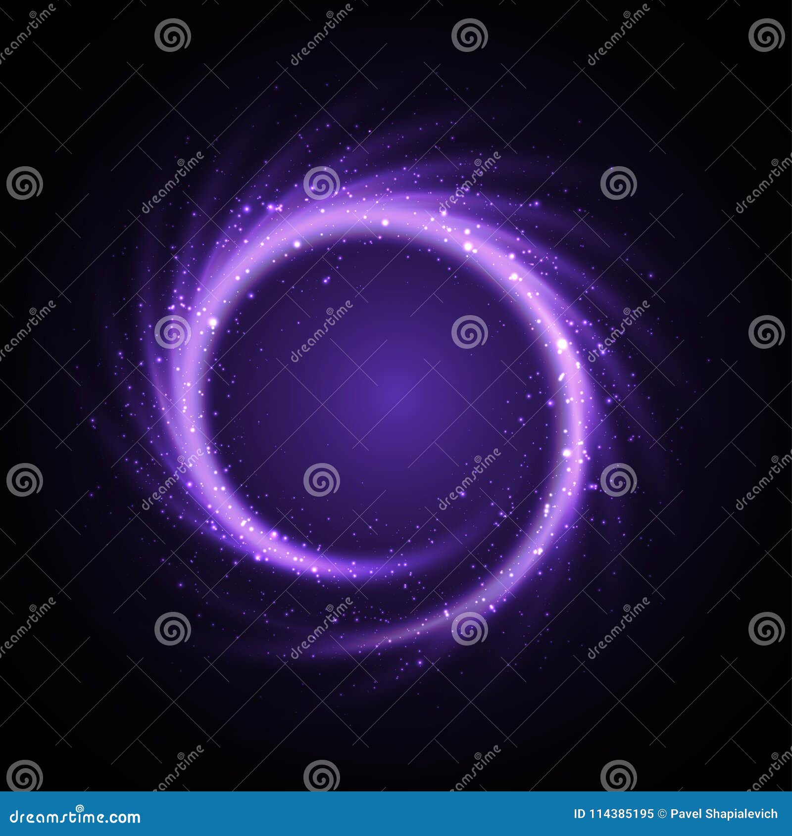 Violet vortex with sparks stock illustration. Illustration of vortex ...
