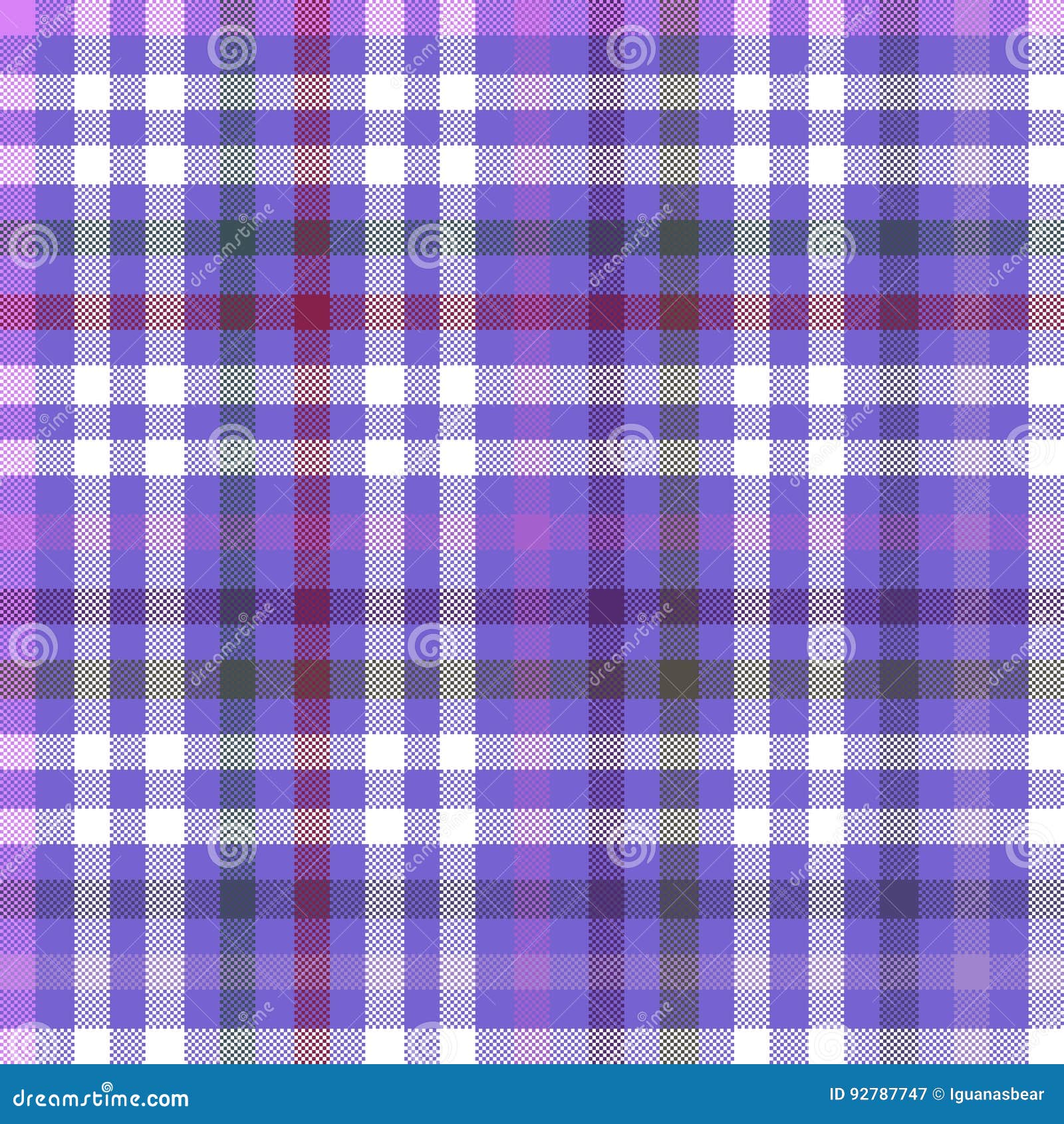 Violet White Checkered Scarf Stock Illustration - Illustration of tape ...